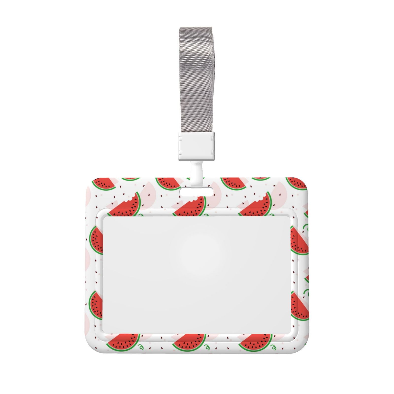Easygdp Hand Drawn Watermelon Card Badge Holder Work Badge Sleeve for ...