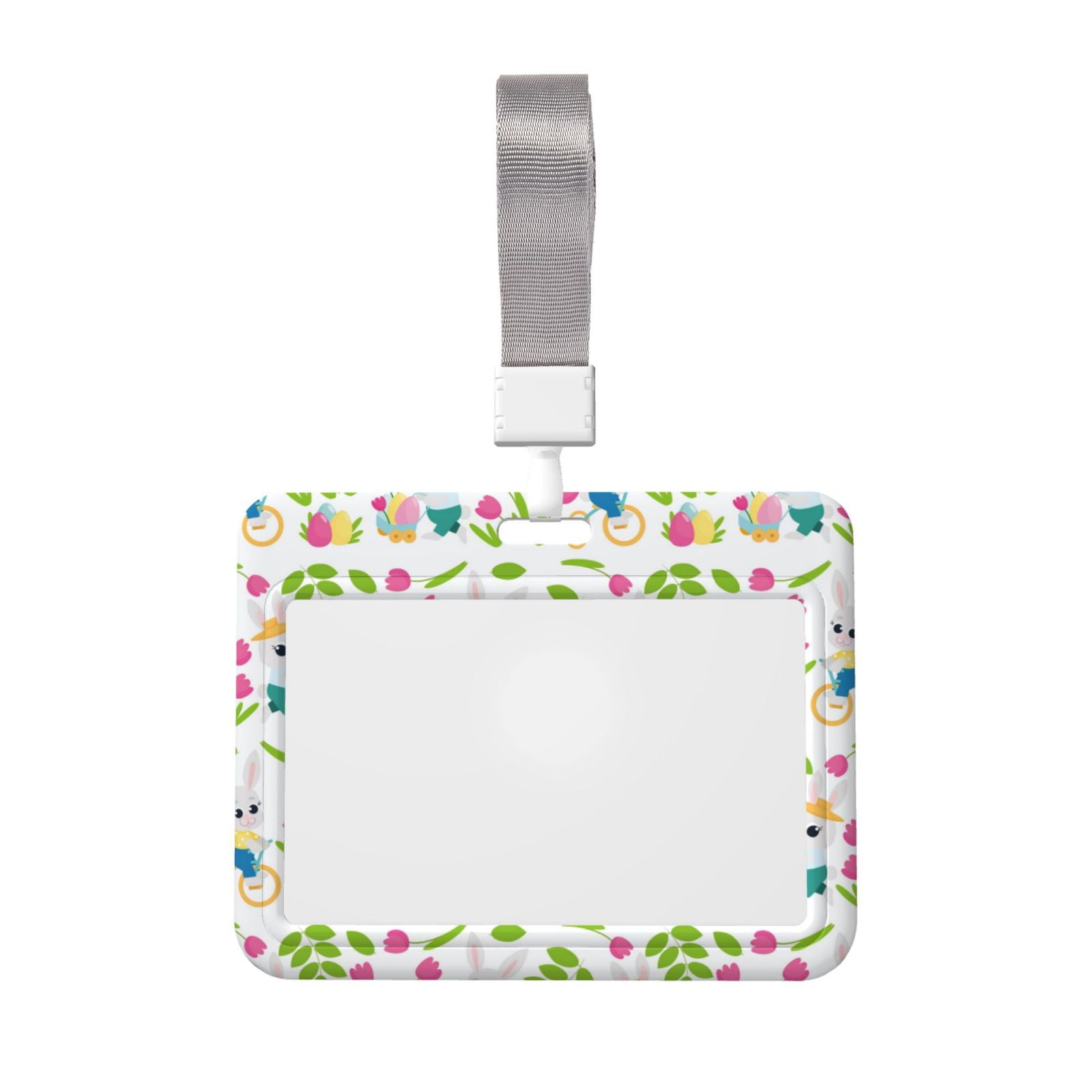 Easygdp Happy Easter Card Badge Holder Work Badge Sleeve for Office ...