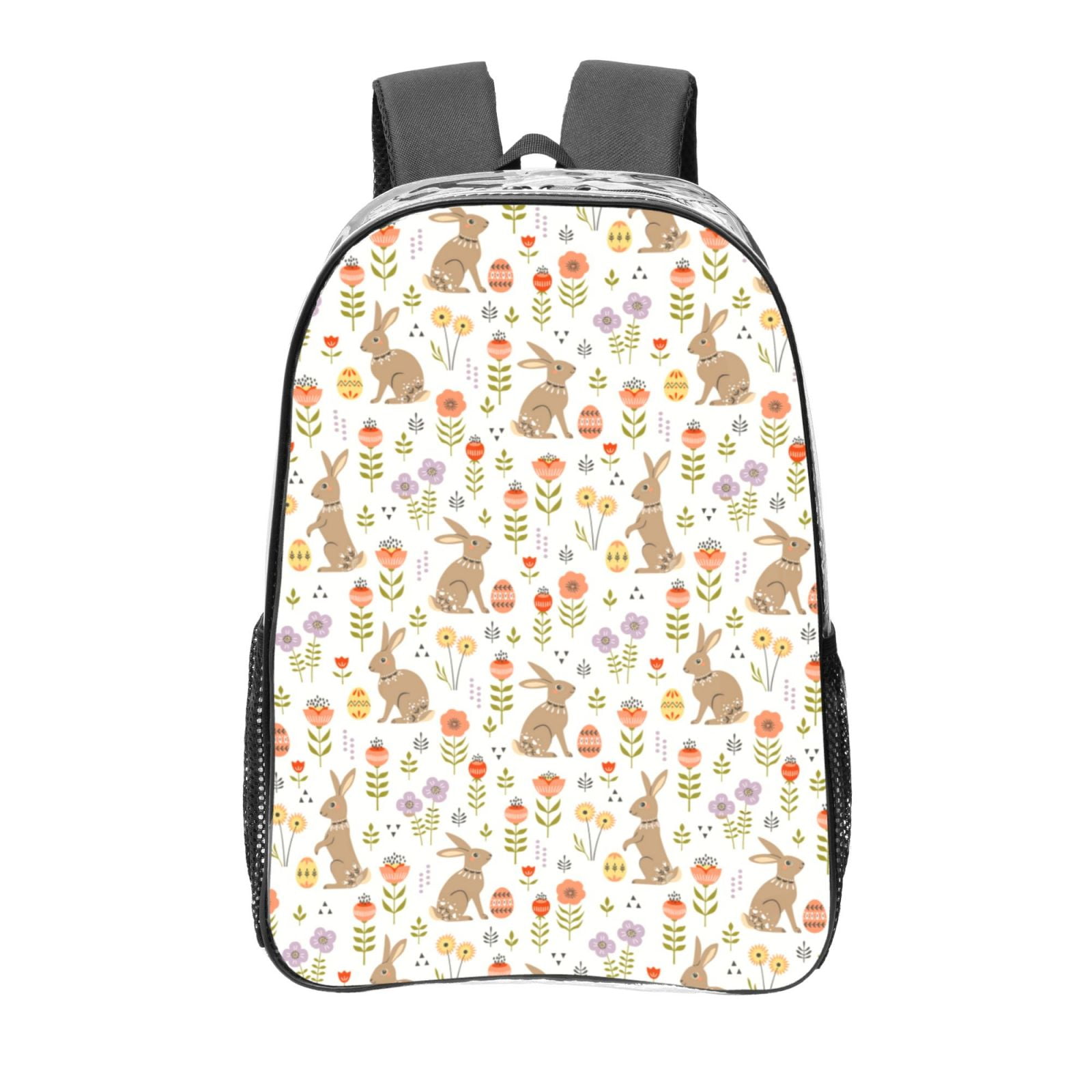 Easygdp Happy Easter Clear Backpack, Transparent Bookbag for School for ...