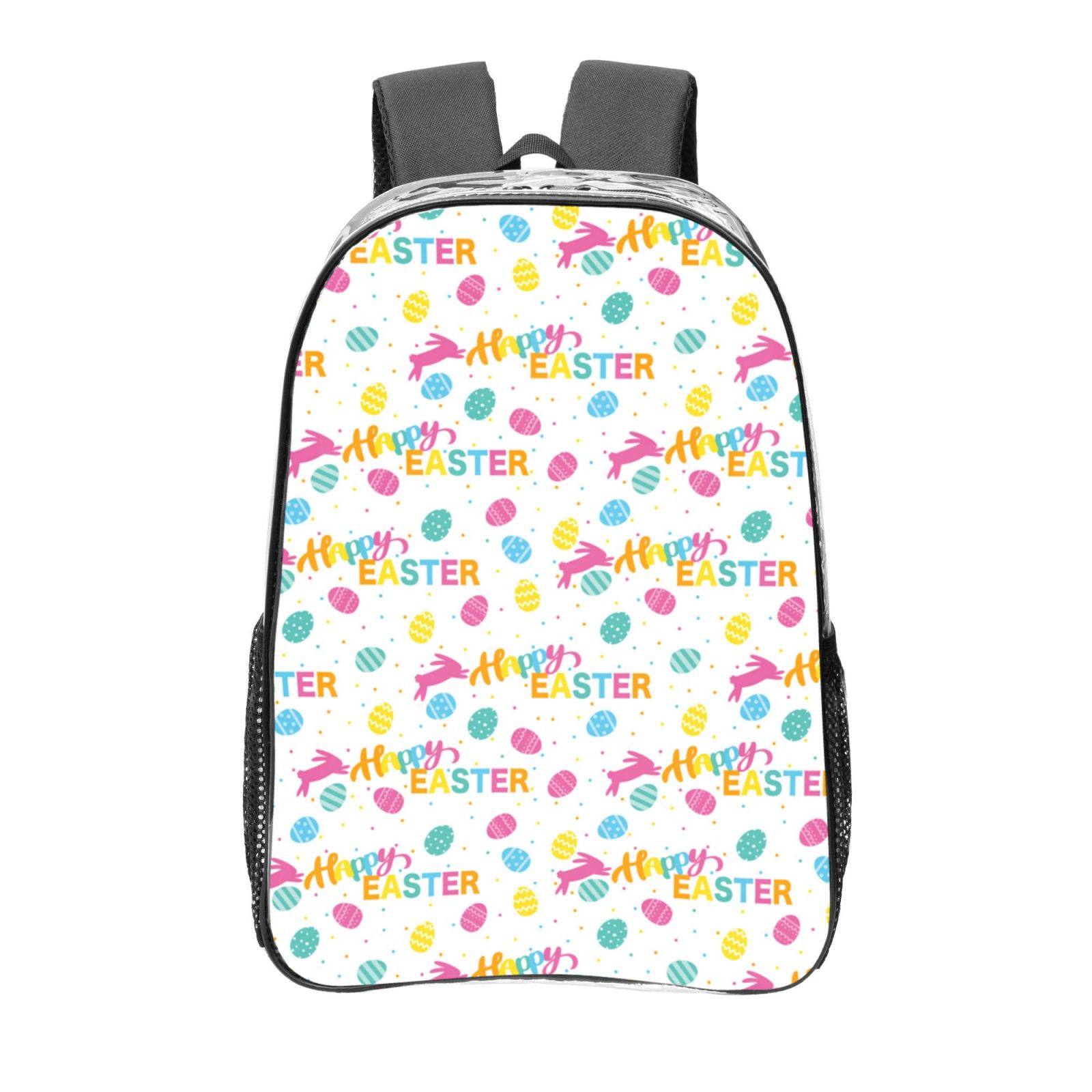 Easygdp Happy Easter Clear Backpack, Transparent Bookbag for School for ...