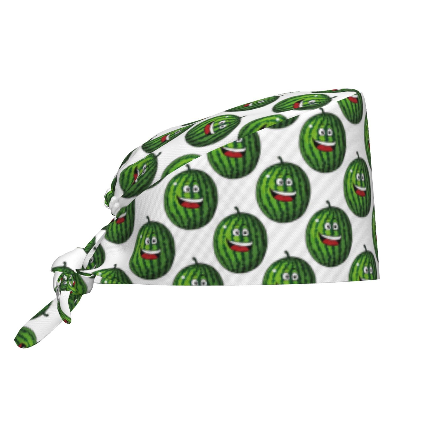 Easygdp Happy Watermelon Men Women Adjustable Cap Working Hat Tie Back ...