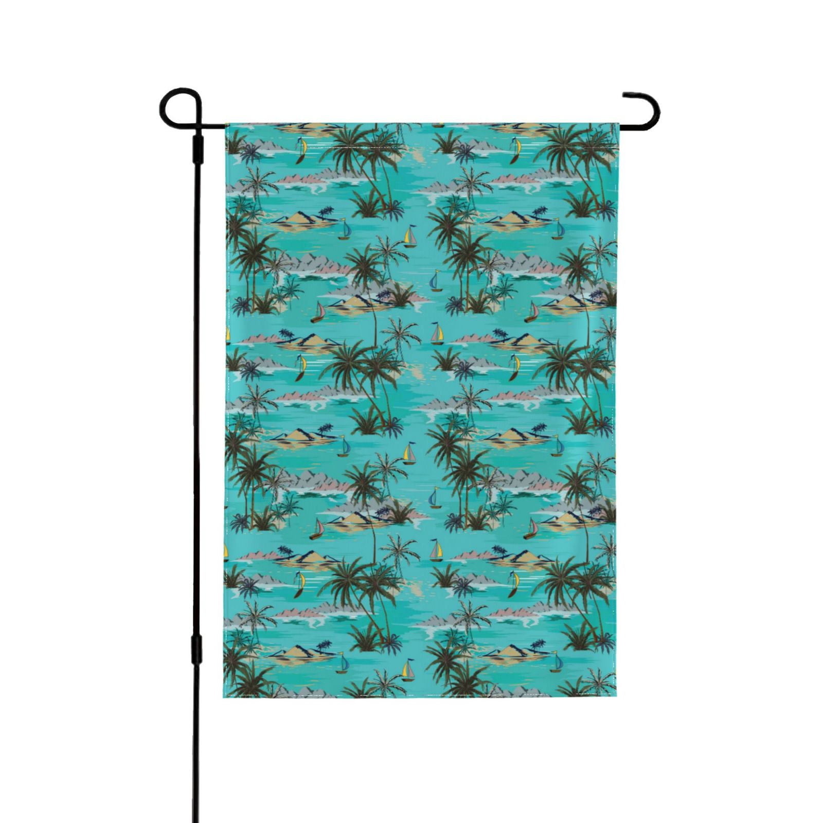 Easygdp Hawaii Palms Garden Flag Yard Flag Welcome Flag, Double-Sided, Weather Resistant for ...