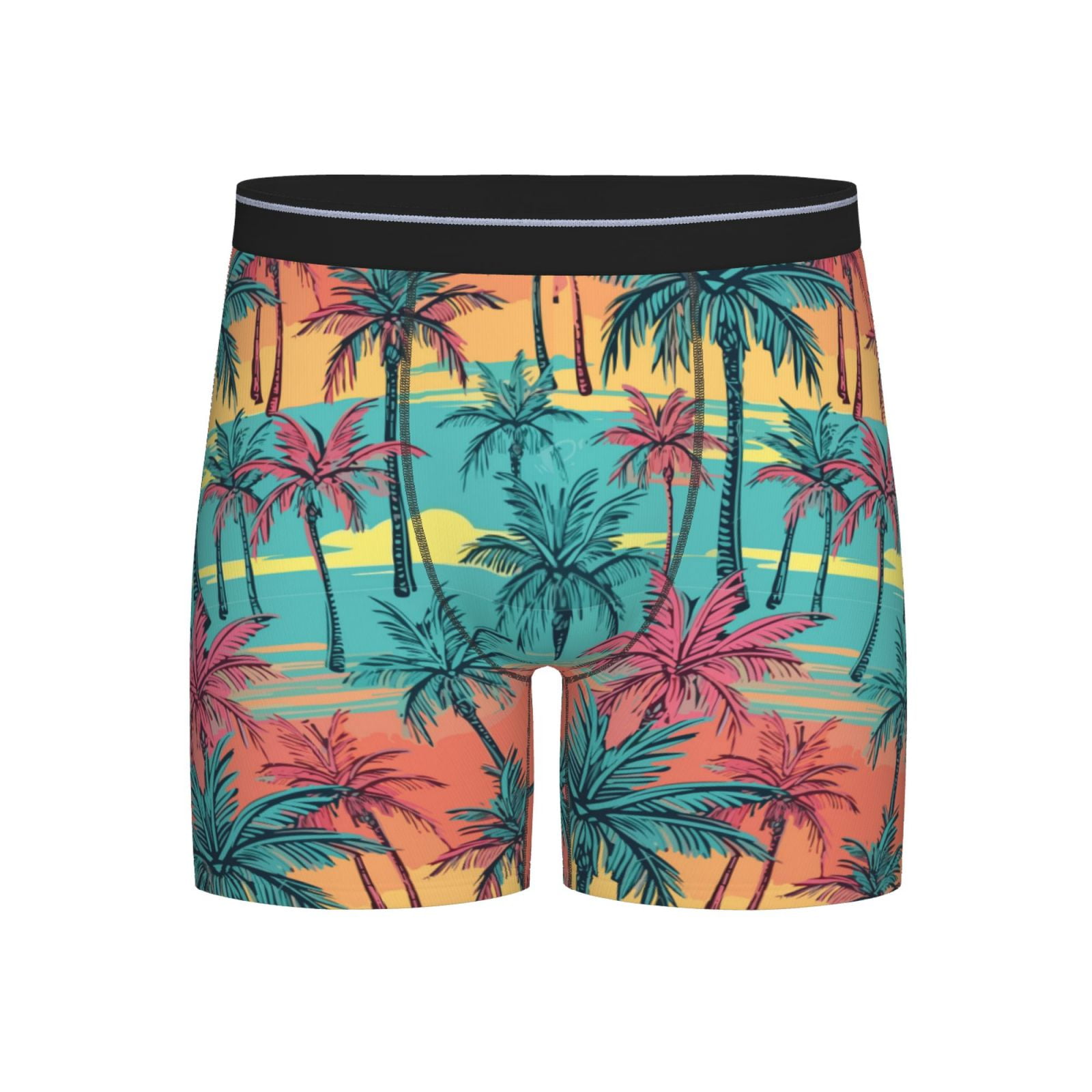 Easygdp Hawaii Palms Men's Boxer Briefs Men’s Underwear Boxer Briefs ...