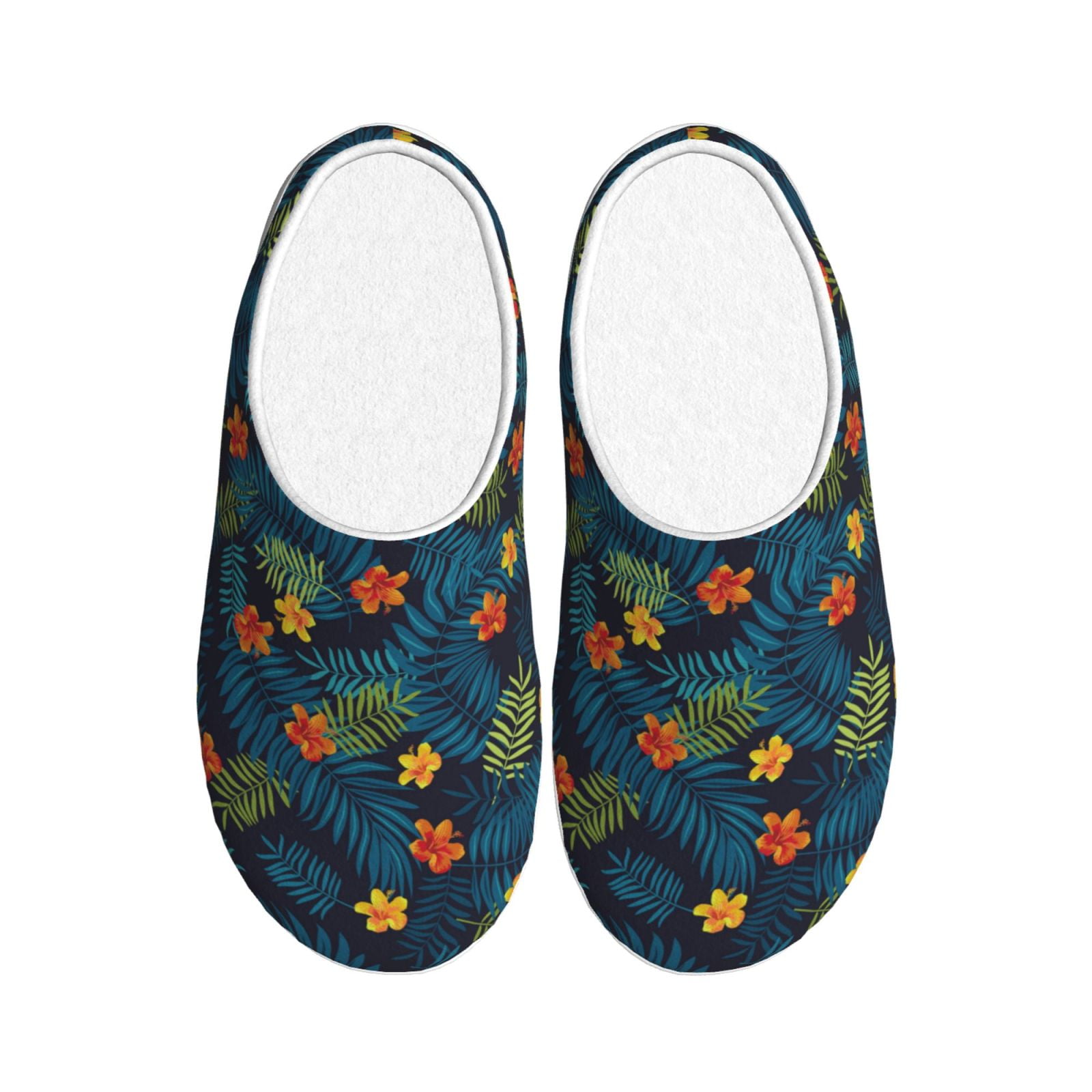 Easygdp Hawaiian Style Slippers for Women Mens Winter Warm Home ...