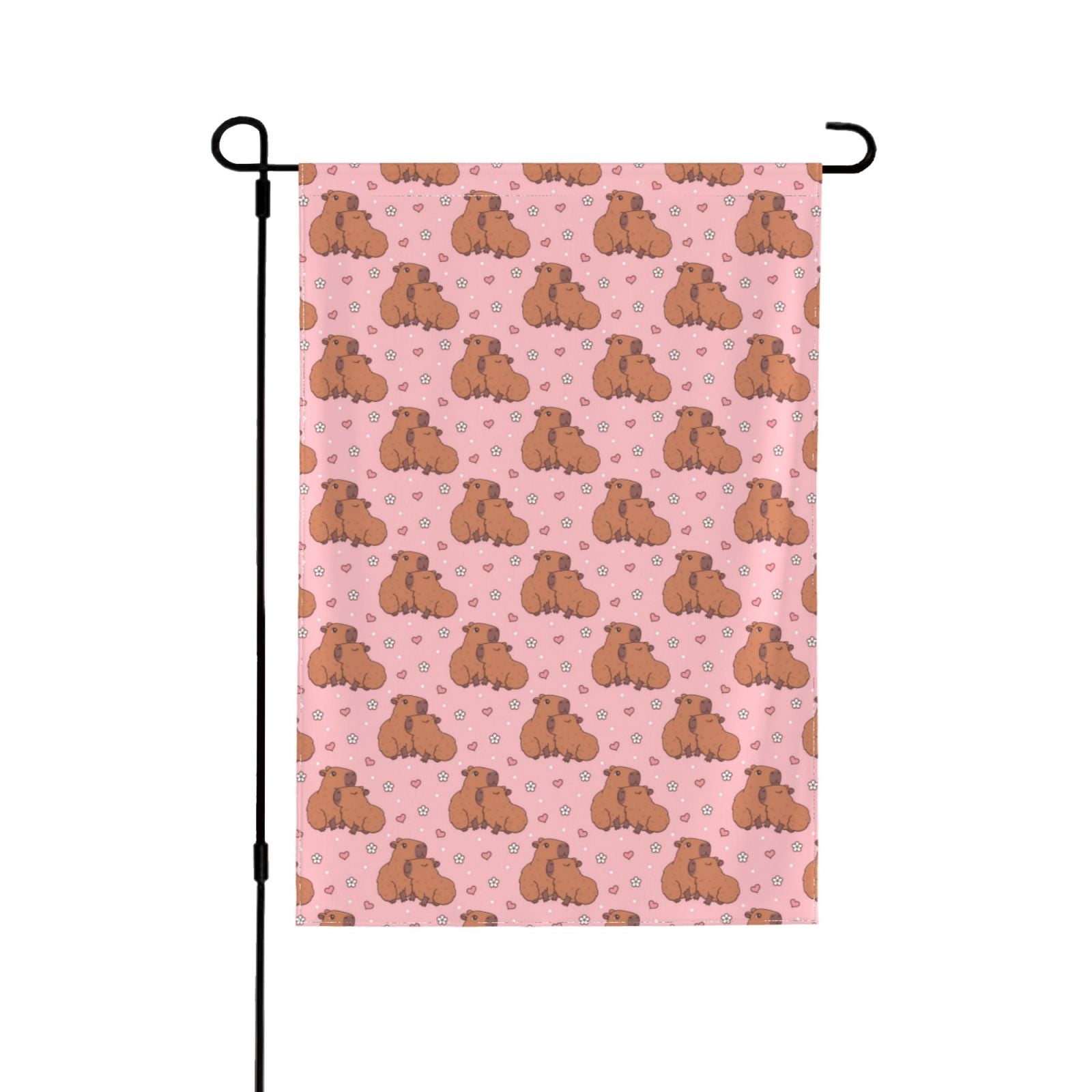 Easygdp Heart Capybara Garden Flag Yard Flag Welcome Flag, Double-Sided ...