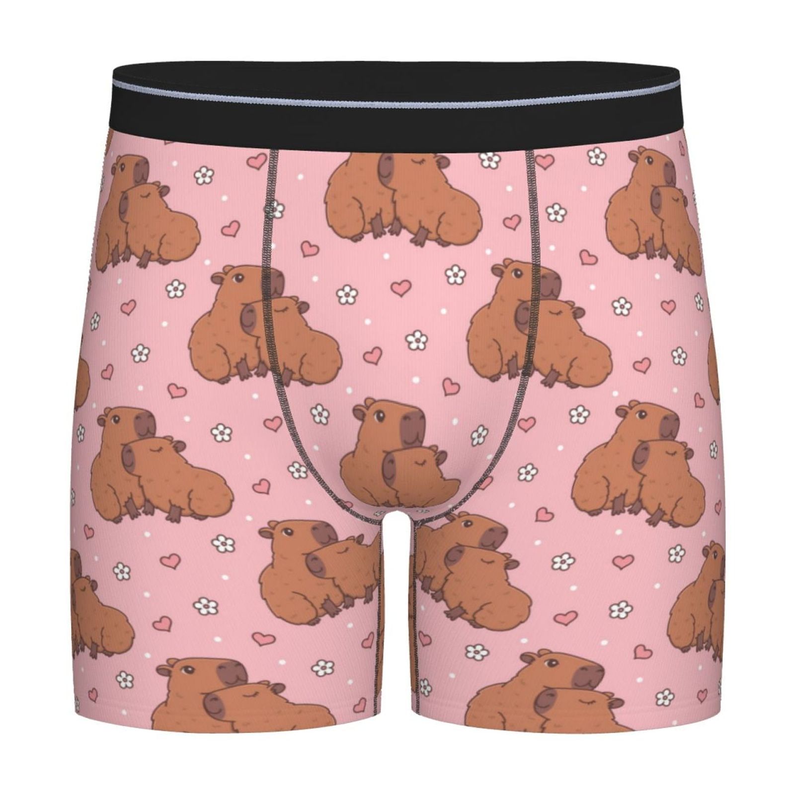 Easygdp Heart Capybara Men's Boxer Briefs Men’s Underwear Boxer Briefs ...