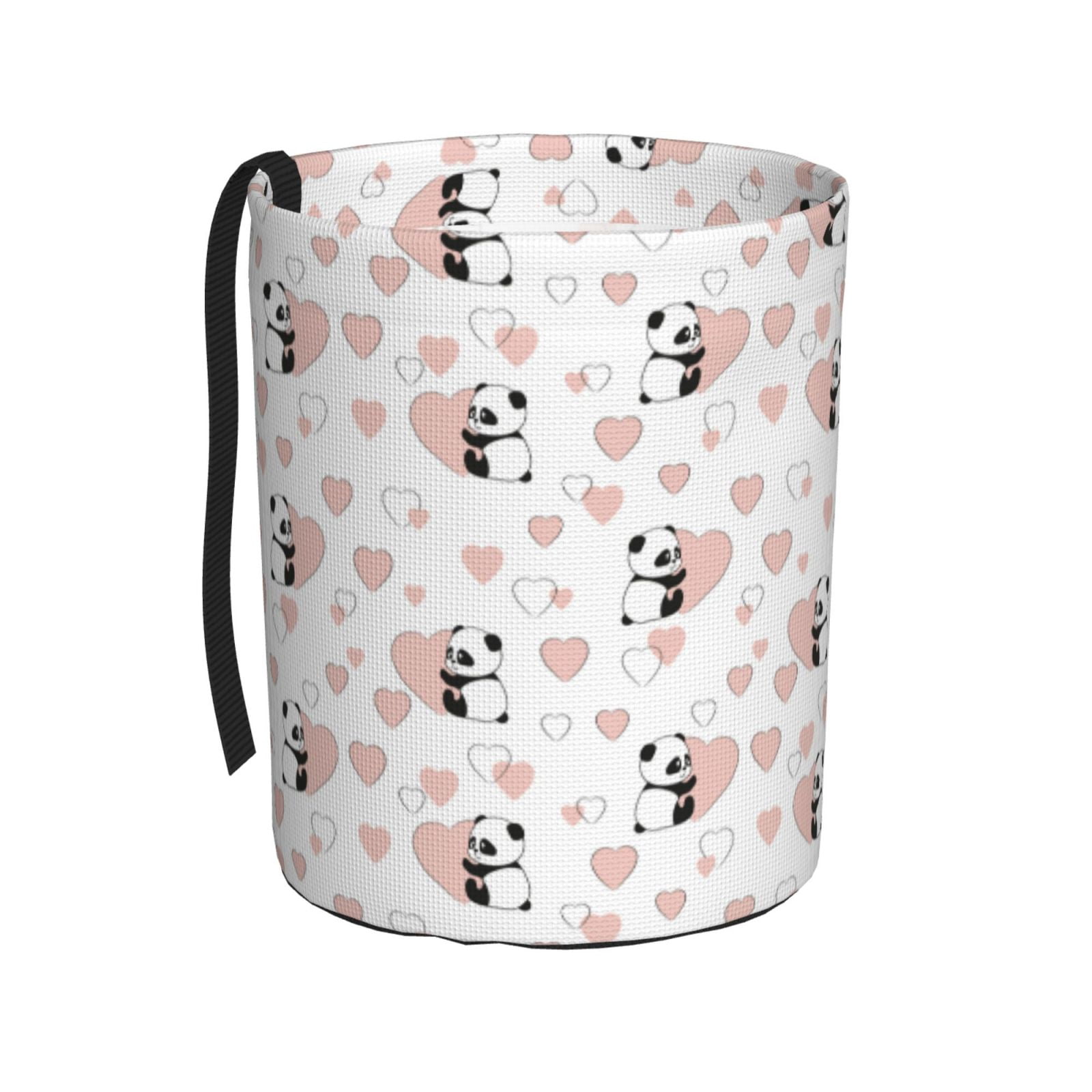 Easygdp Heart Panda Car Trash Can Garbage Car Accessories Trash Can Car ...