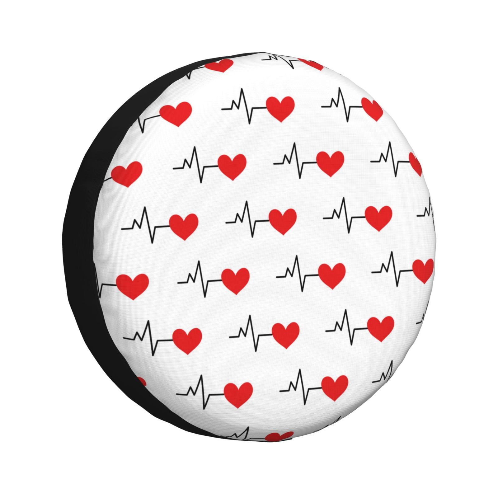 Easygdp Heartbeat Symbol Wheel Sun Guard, Spare Tire Cover,Universal ...
