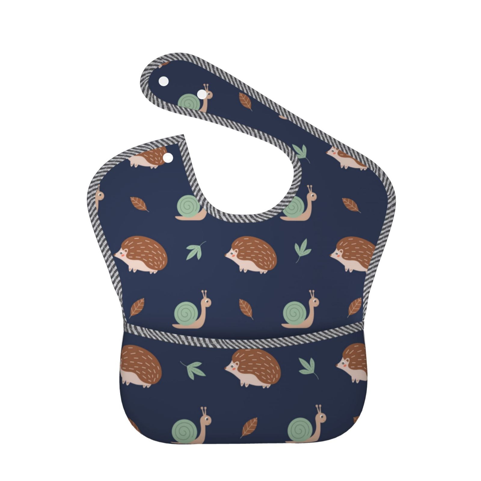Easygdp Hedgehog And Snail Bibs For Babies, Baby Bibs for Eating ...
