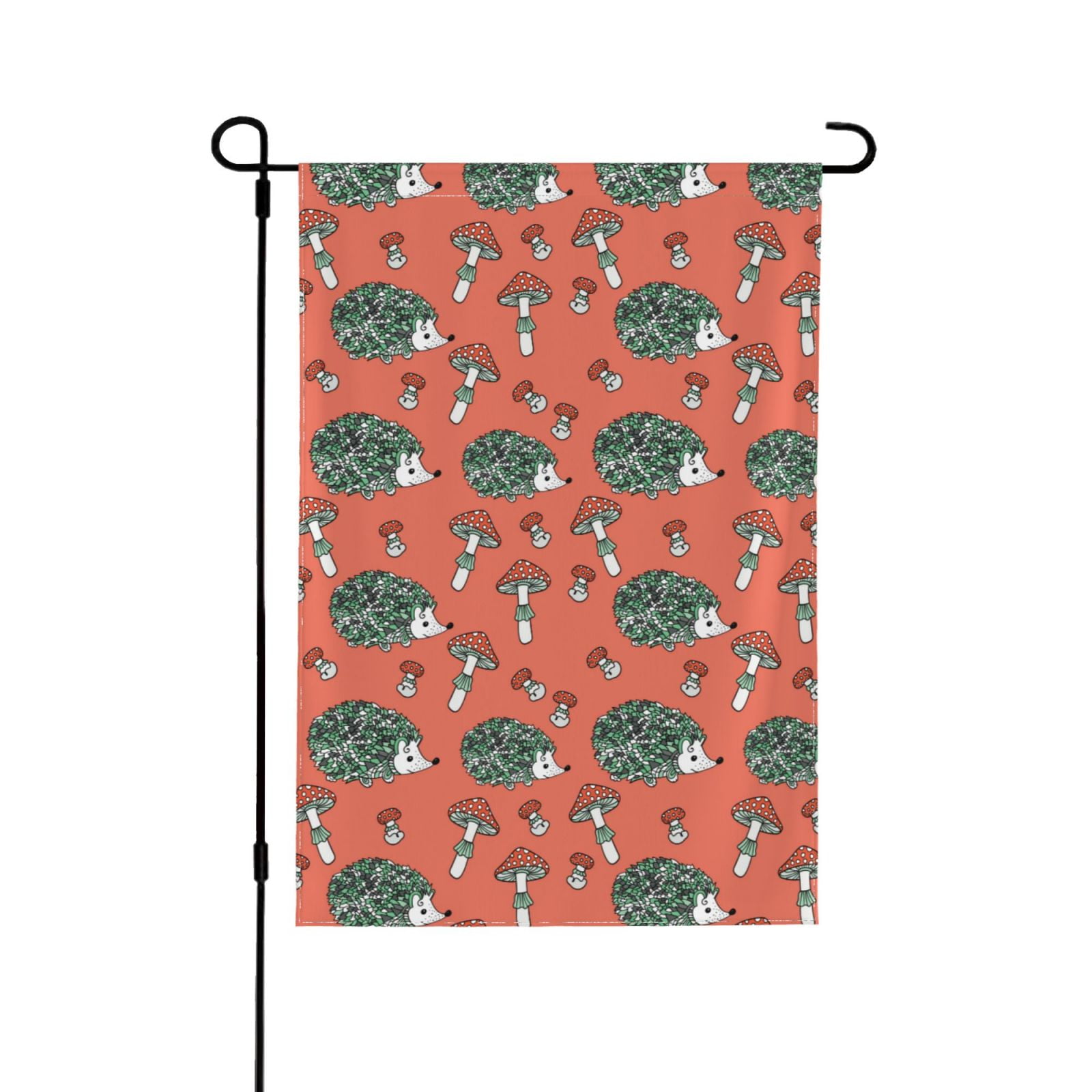 Easygdp Hedgehog Mushroom Garden Flag Yard Flag Welcome Flag, Double ...