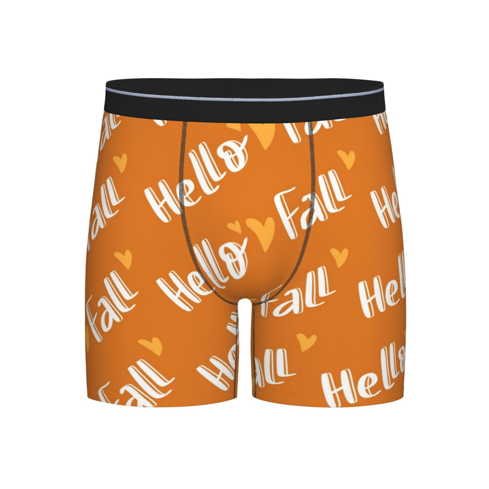 Easygdp Hello Fall Men's Boxer Briefs Men’s Underwear Boxer Briefs for ...