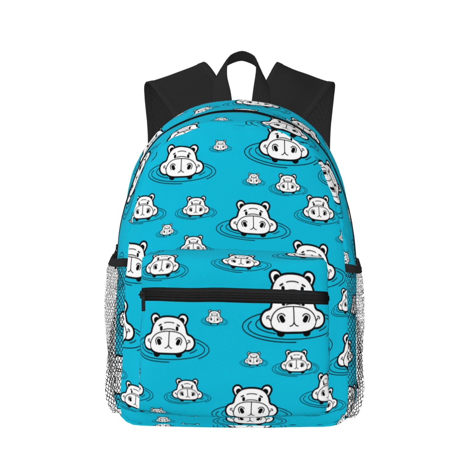 Easygdp Hippo In Water Head Casual Laptop Backpack, Backpack for School ...