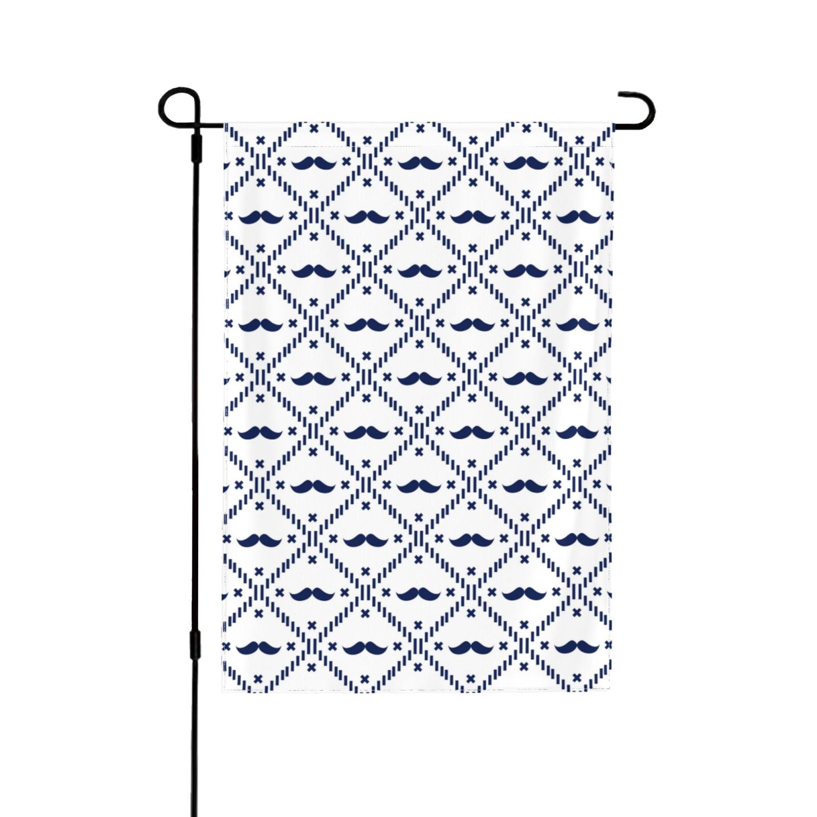 Easygdp Hipster Mustache Garden Flag Yard Flag Welcome Flag, Double ...