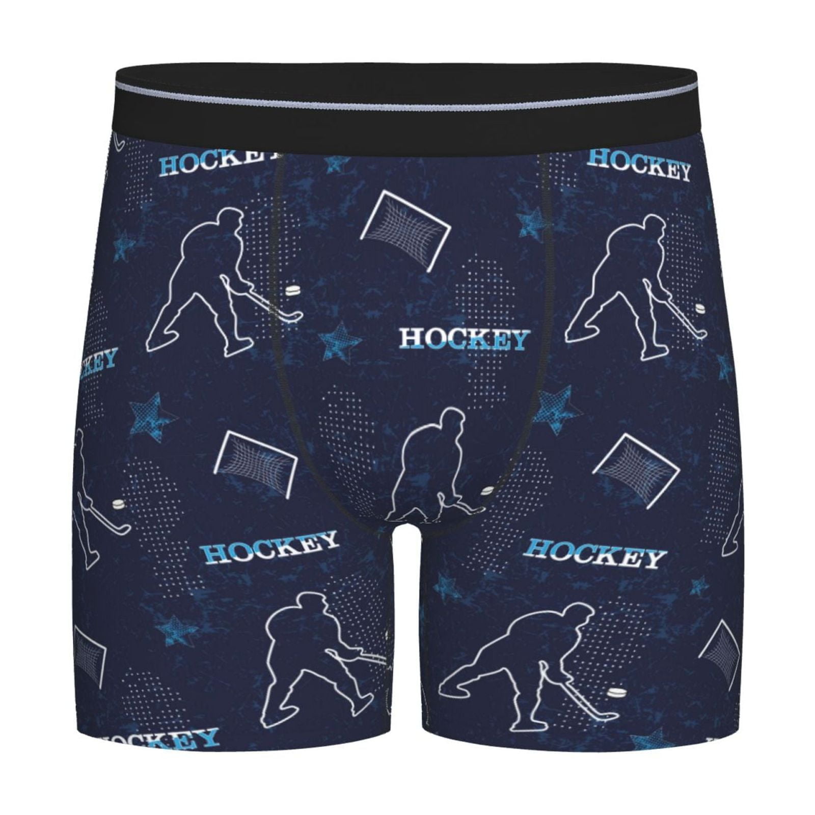 Easygdp Hockey Players Men's Boxer Briefs Men’s Underwear Boxer Briefs ...
