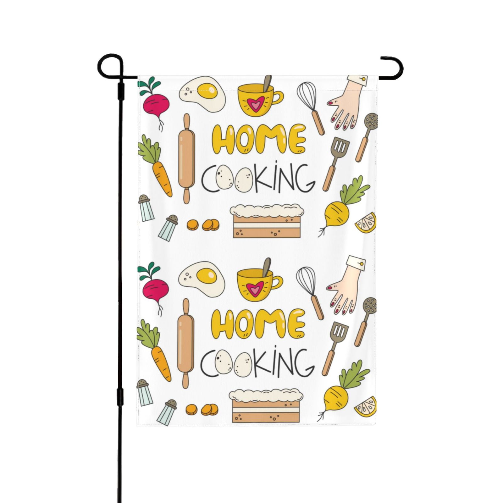 Easygdp Home Cooking Garden Flag Yard Flag Welcome Flag, Double-Sided ...