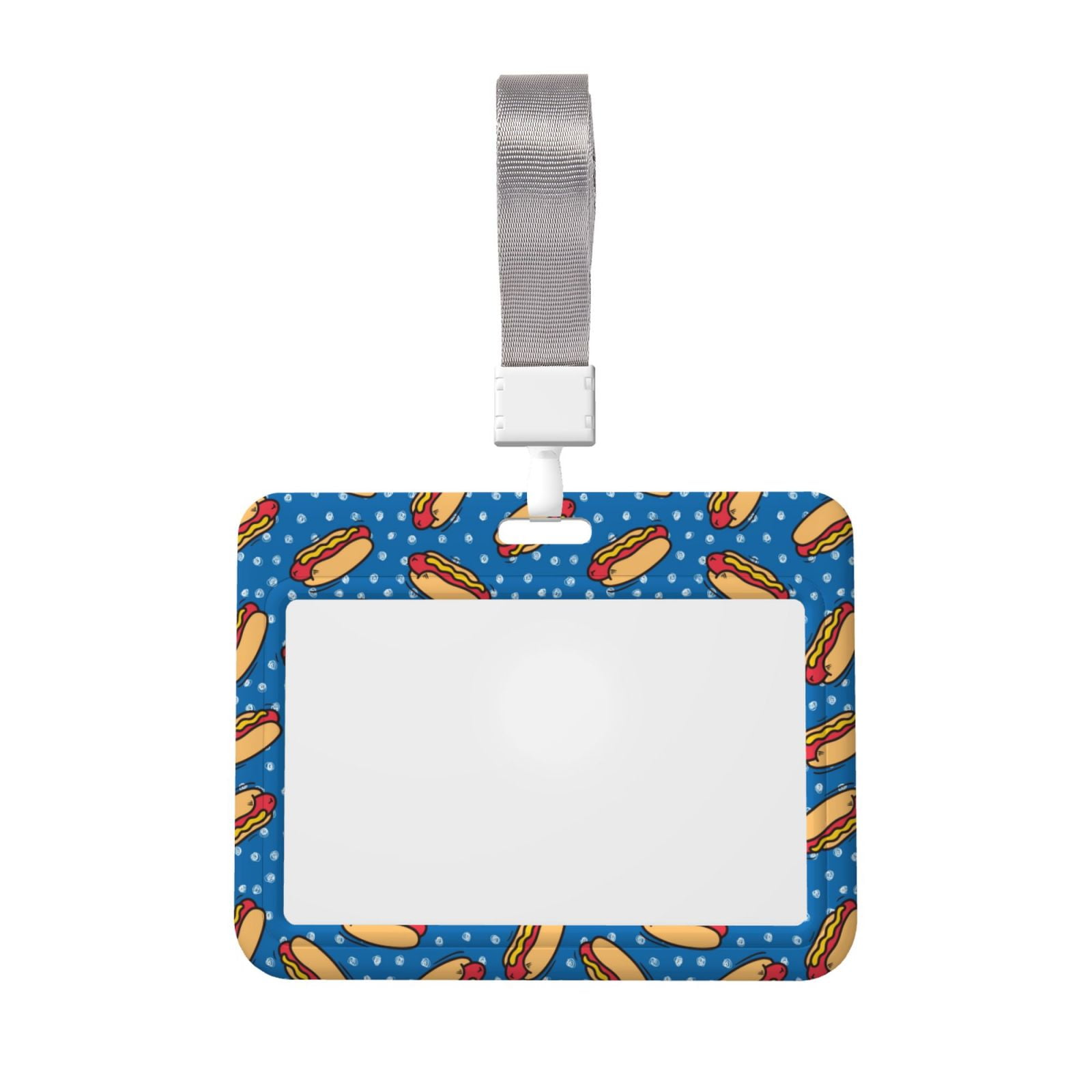 Easygdp Hot Dog 1 Card Badge Holder Work Badge Sleeve for Office ...