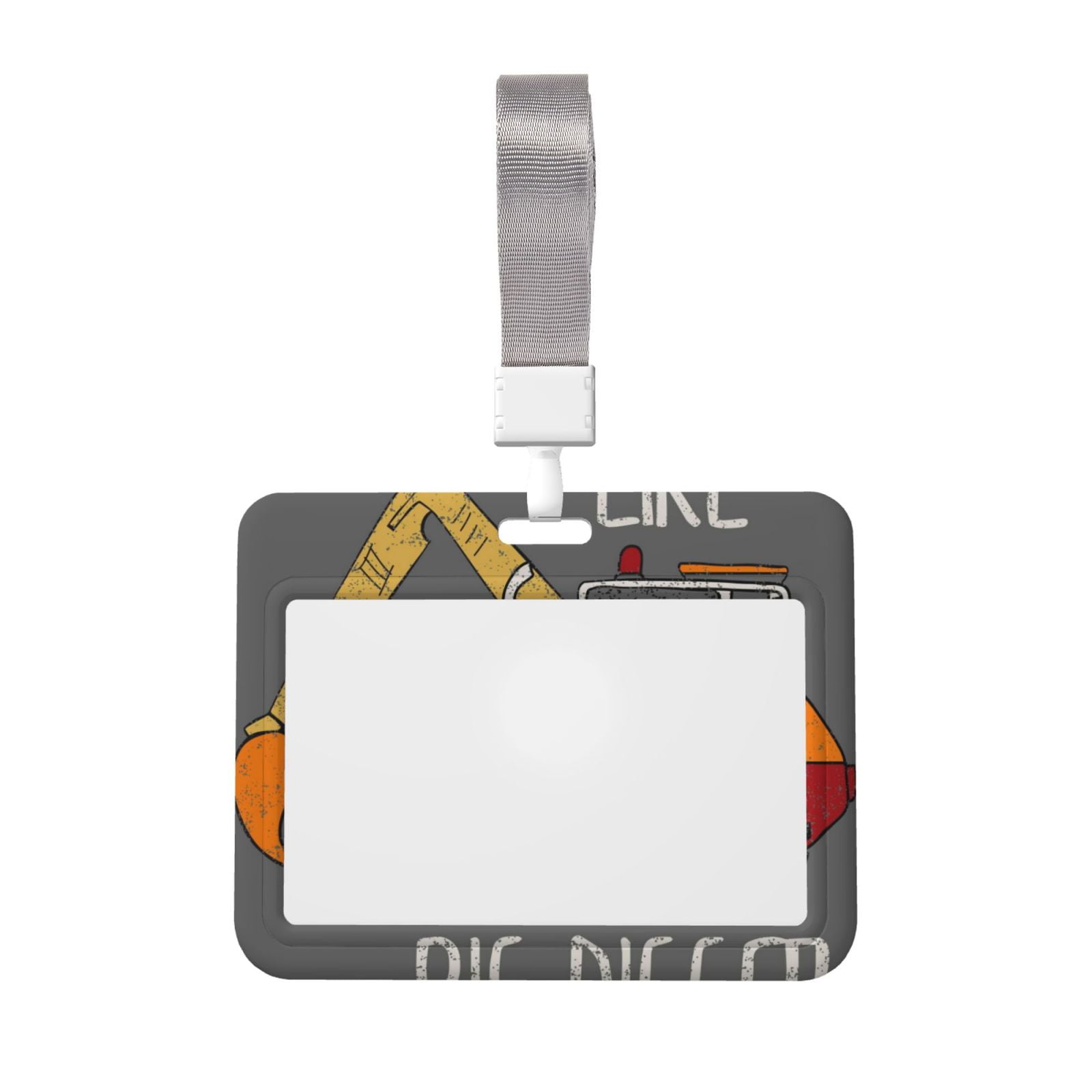 Easygdp I Like Big Digger Card Badge Holder Work Badge Sleeve for ...