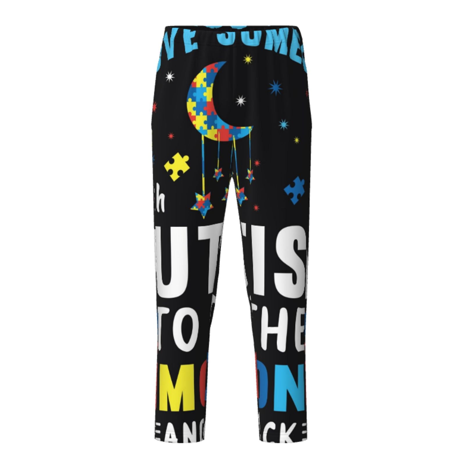 Easygdp I Love With Autism To The Moon And Back Boys Girls Pajama Pants ...
