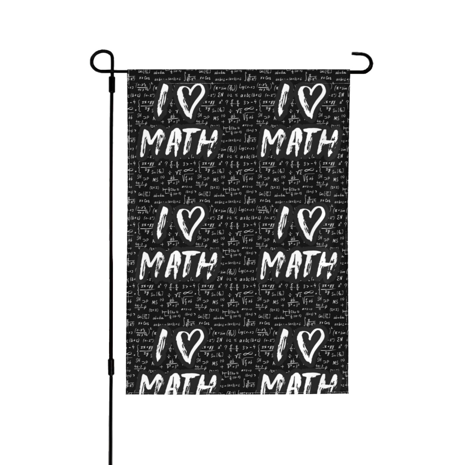Easygdp I love Math Garden Flag Yard Flag Welcome Flag, Double-Sided ...