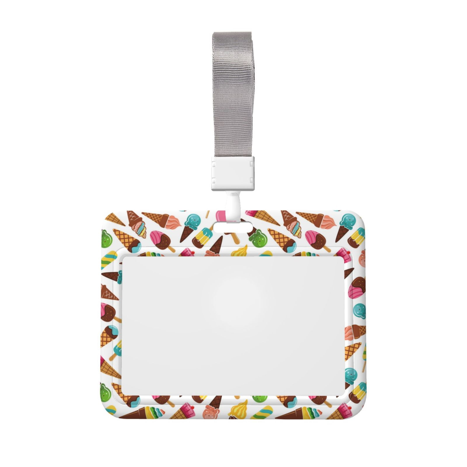 Easygdp Ice Cream Popsicles Card Badge Holder Work Badge Sleeve for ...