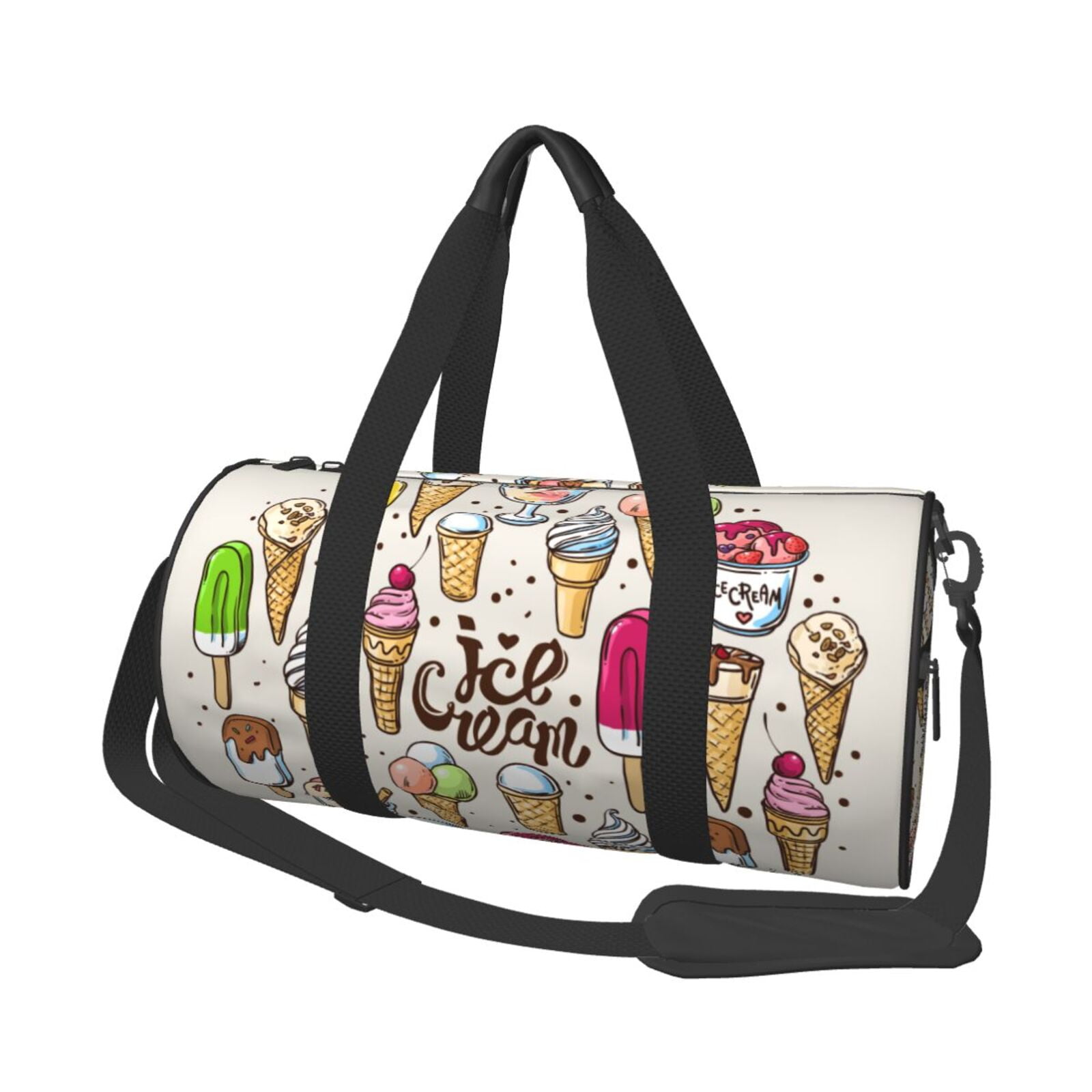 Easygdp Ice Cream Travel Duffle Bag,Carry on Bag Travel Bags Gym Bag ...