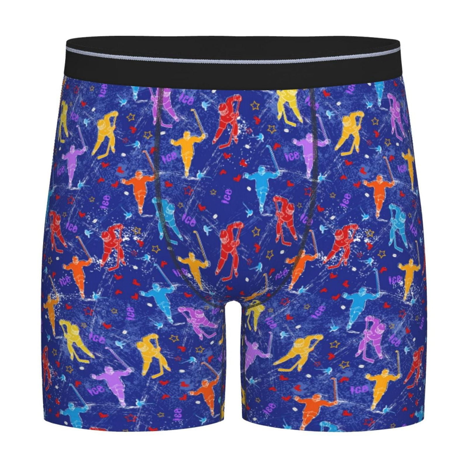 Easygdp Ice Hockey Players With Puck Men's Boxer Briefs Men’s Underwear ...