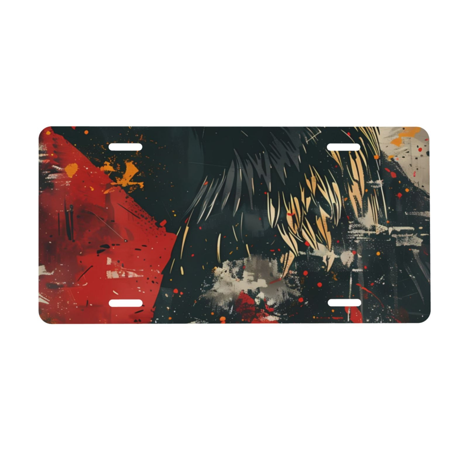 Easygdp Ink Style Bald Eagle License Plate Car Front License Plate Car ...