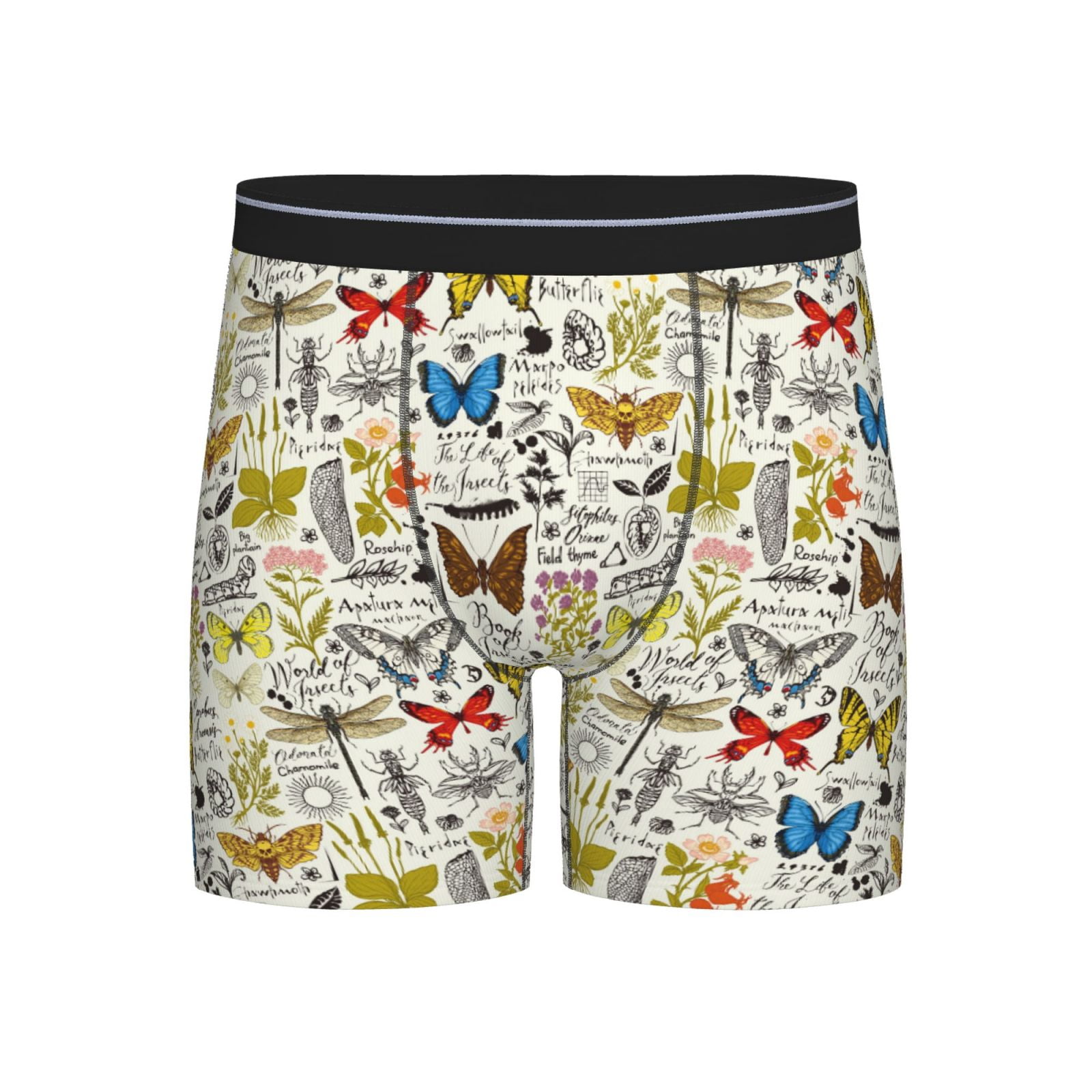 Easygdp Insects And Medicinal Herbs Men's Boxer Briefs Men’s Underwear ...