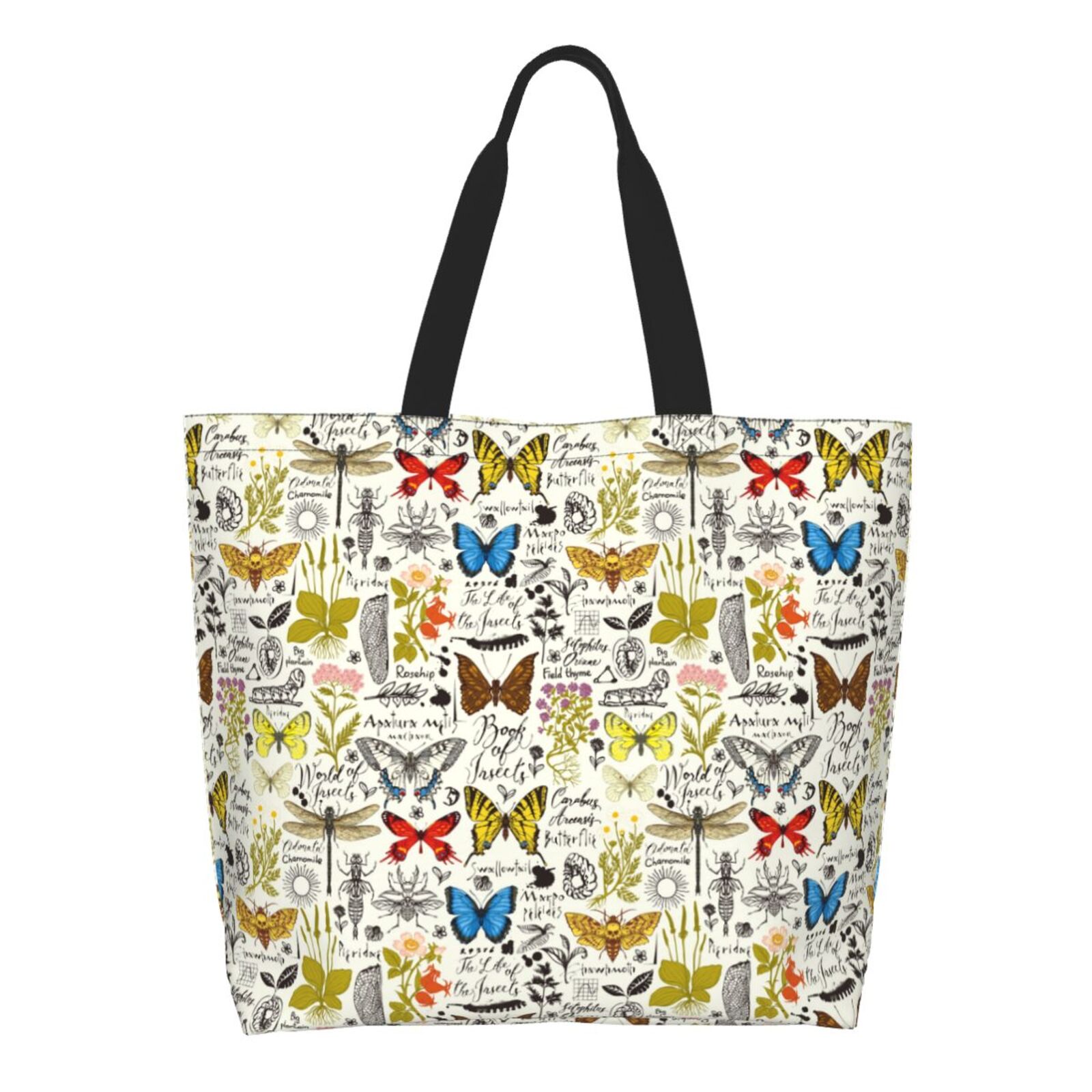 Easygdp Insects And Medicinal Herbs Tote Bags for Women,Women Travel ...
