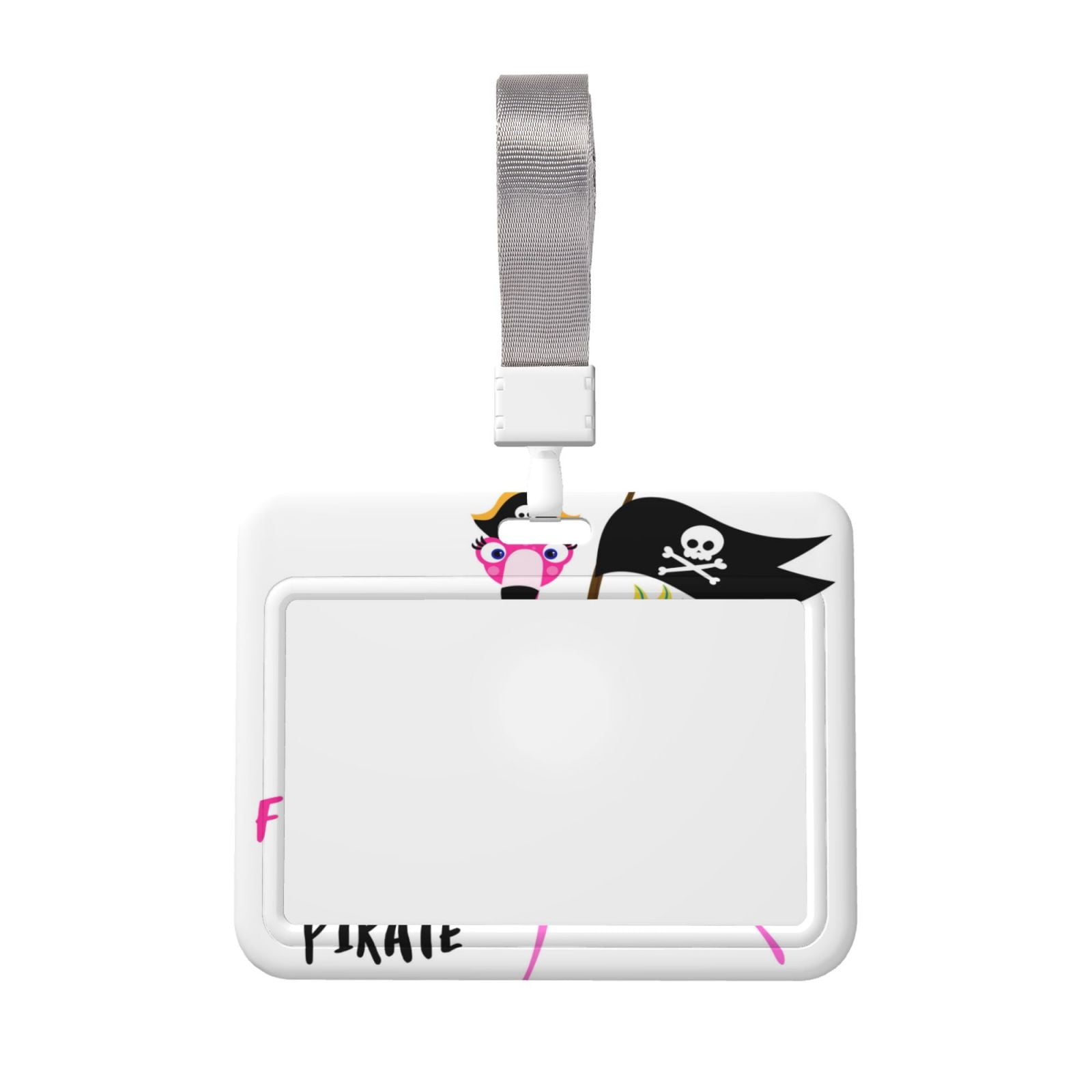 Easygdp It'S Flamazing To Be A Pirate Card Badge Holder Work Badge ...