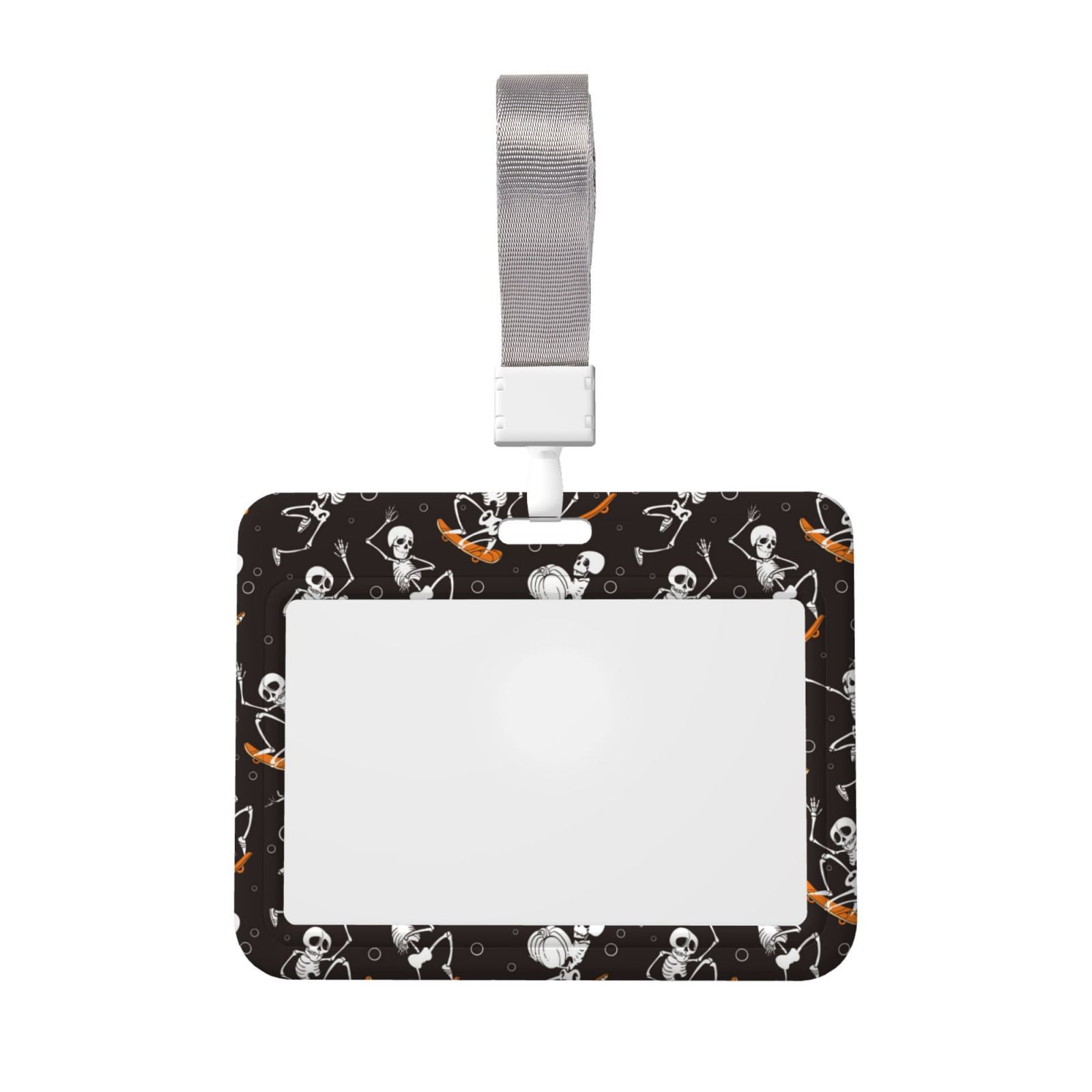 Easygdp Jumping Skull Card Badge Holder Work Badge Sleeve for Office ...