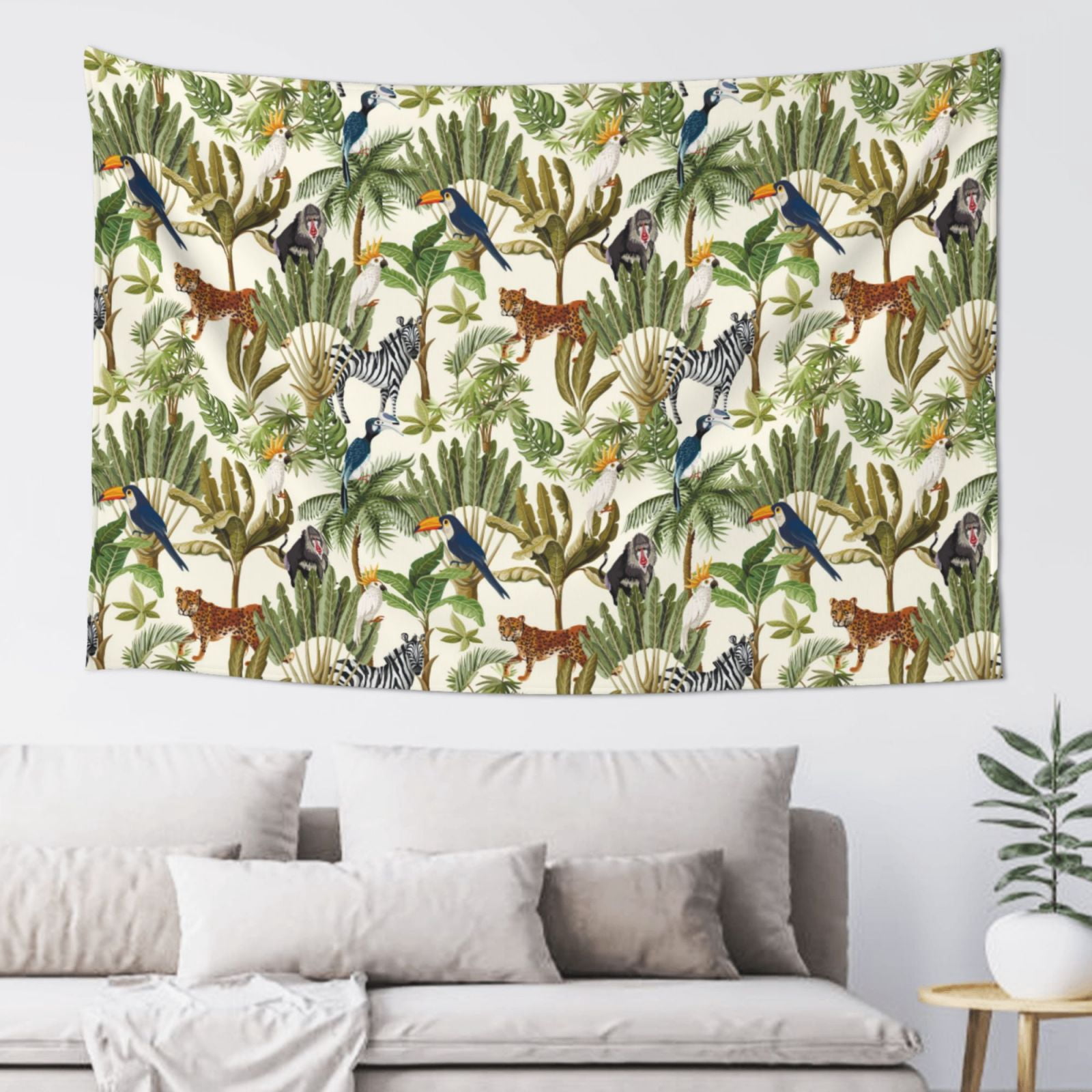 Easygdp Jungle Animals Tapestry Wall Hanging, Wall Tapestries for ...