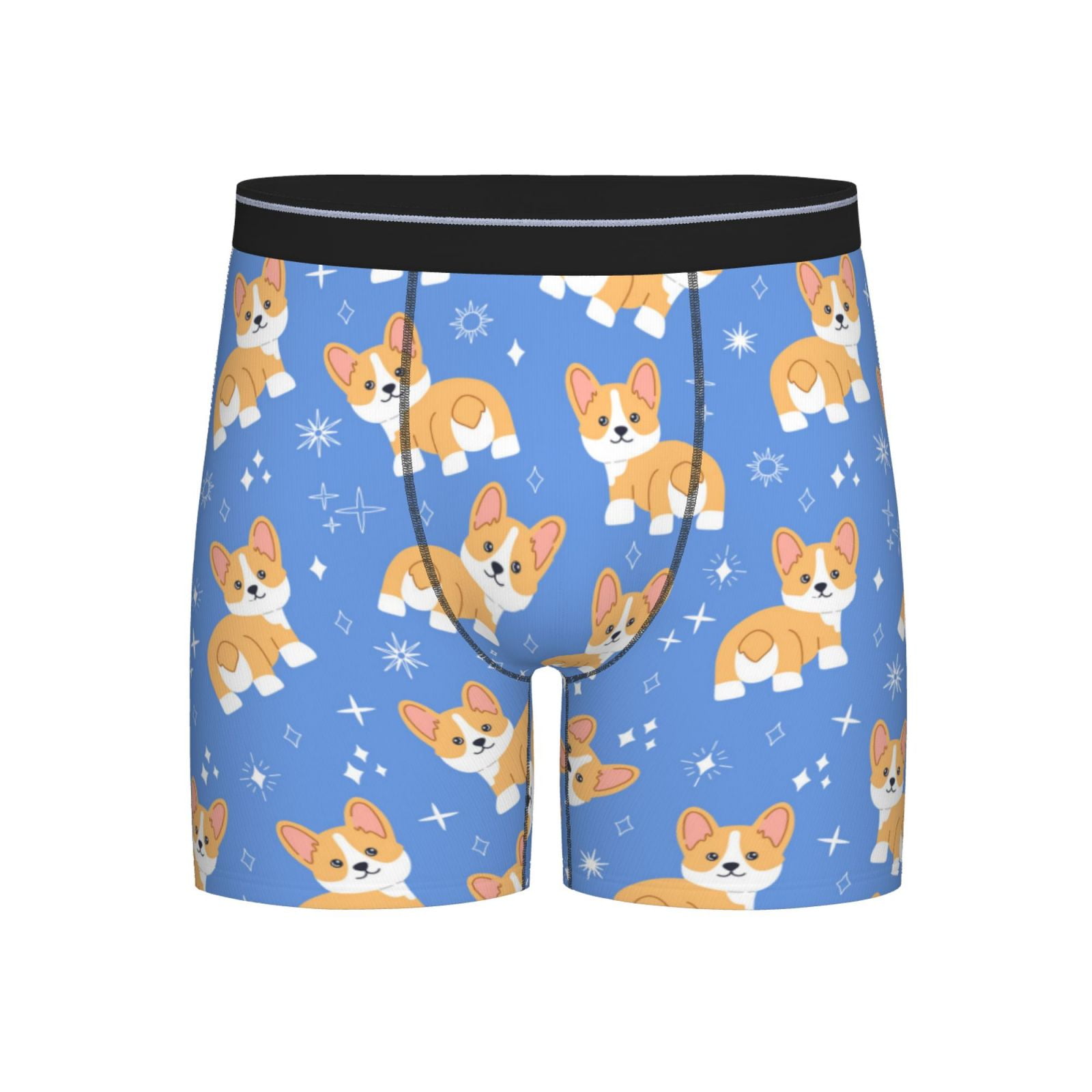 Easygdp Kawaii Corgi Men's Boxer Briefs Men’s Underwear Boxer Briefs ...