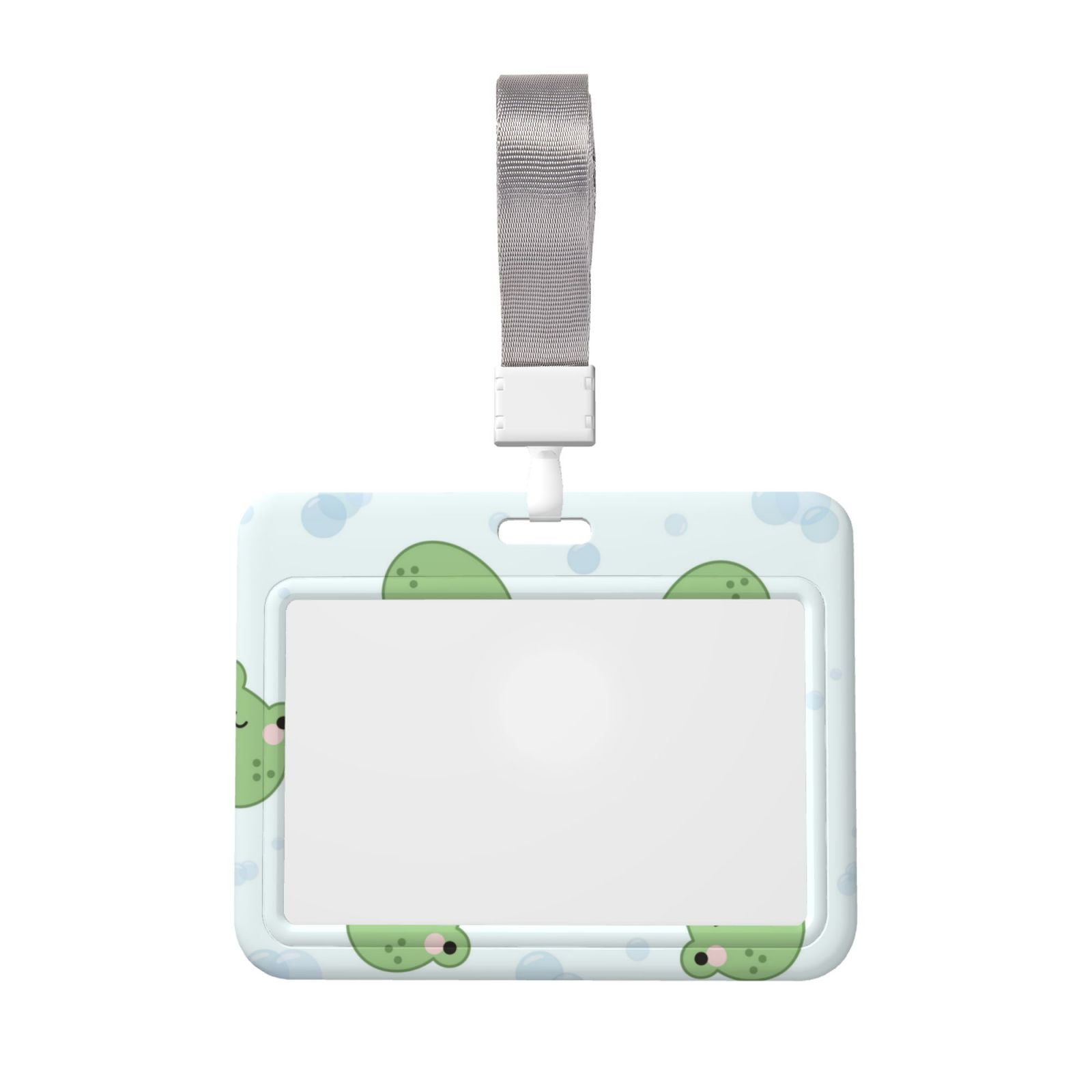 Easygdp Kawaii Frogs Card Badge Holder Work Badge Sleeve for Office ...
