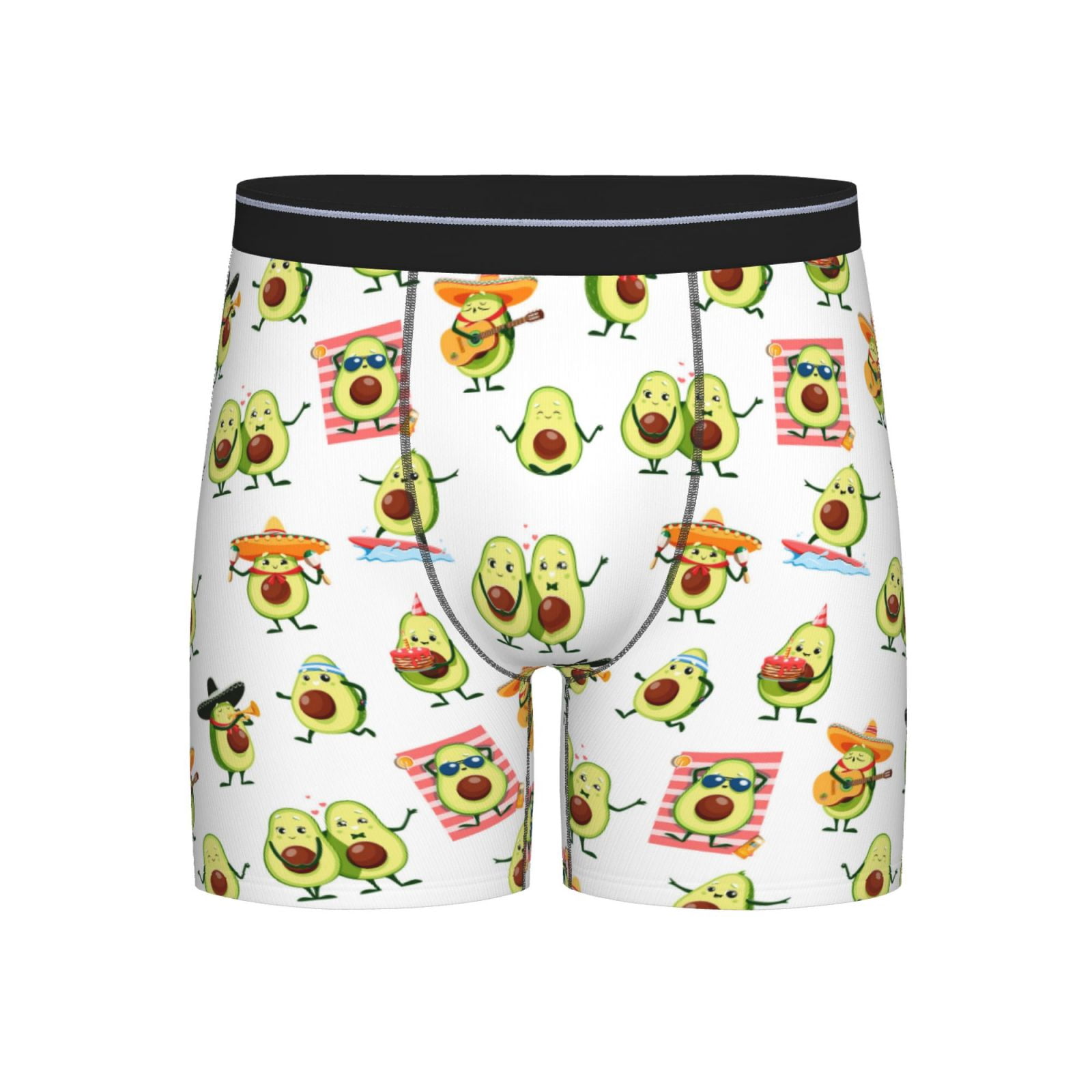 Easygdp Kawaii Mexican Avocado Men's Boxer Briefs Men’s Underwear Boxer ...