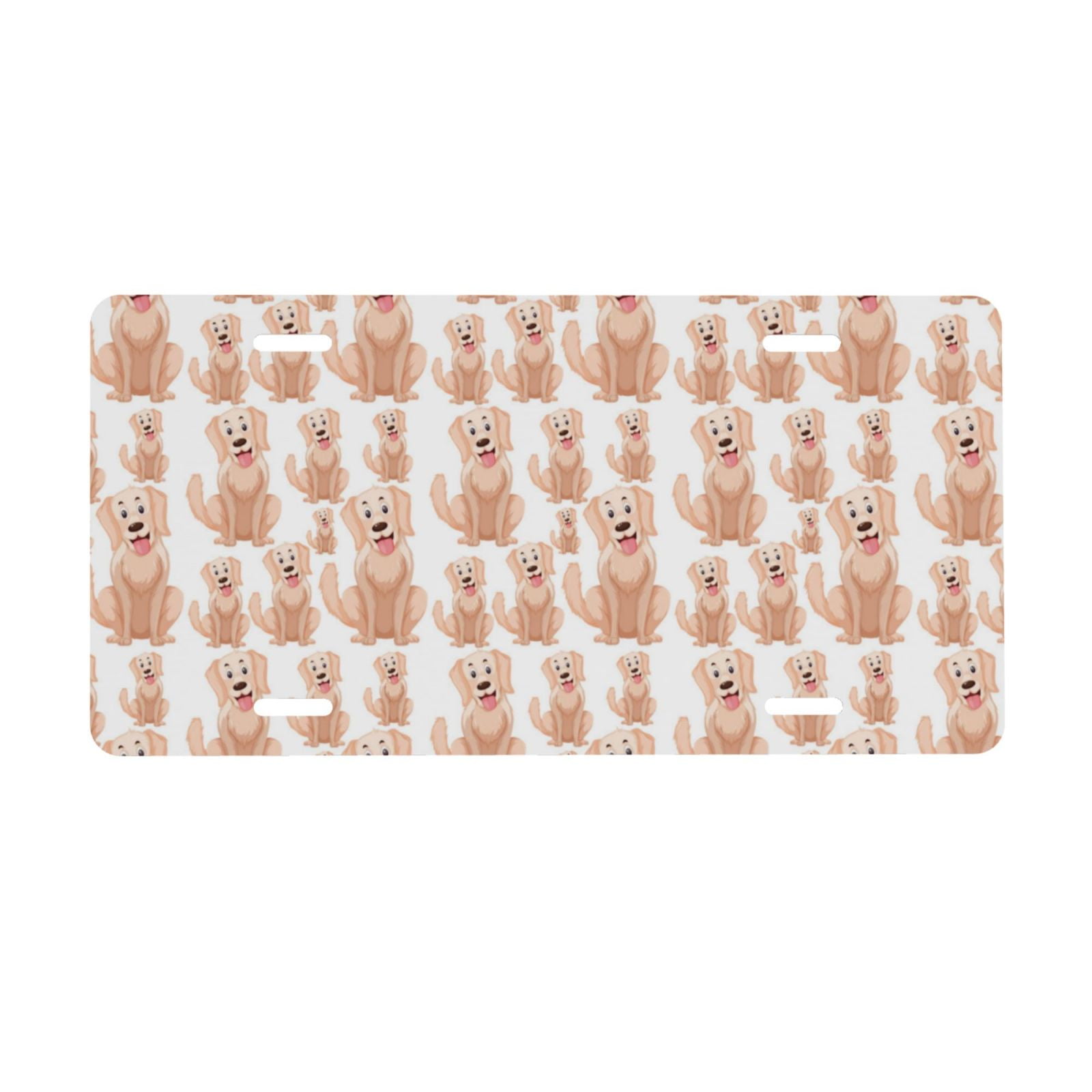 Easygdp Labrador Retriever Dog License Plate Car Front License Plate ...