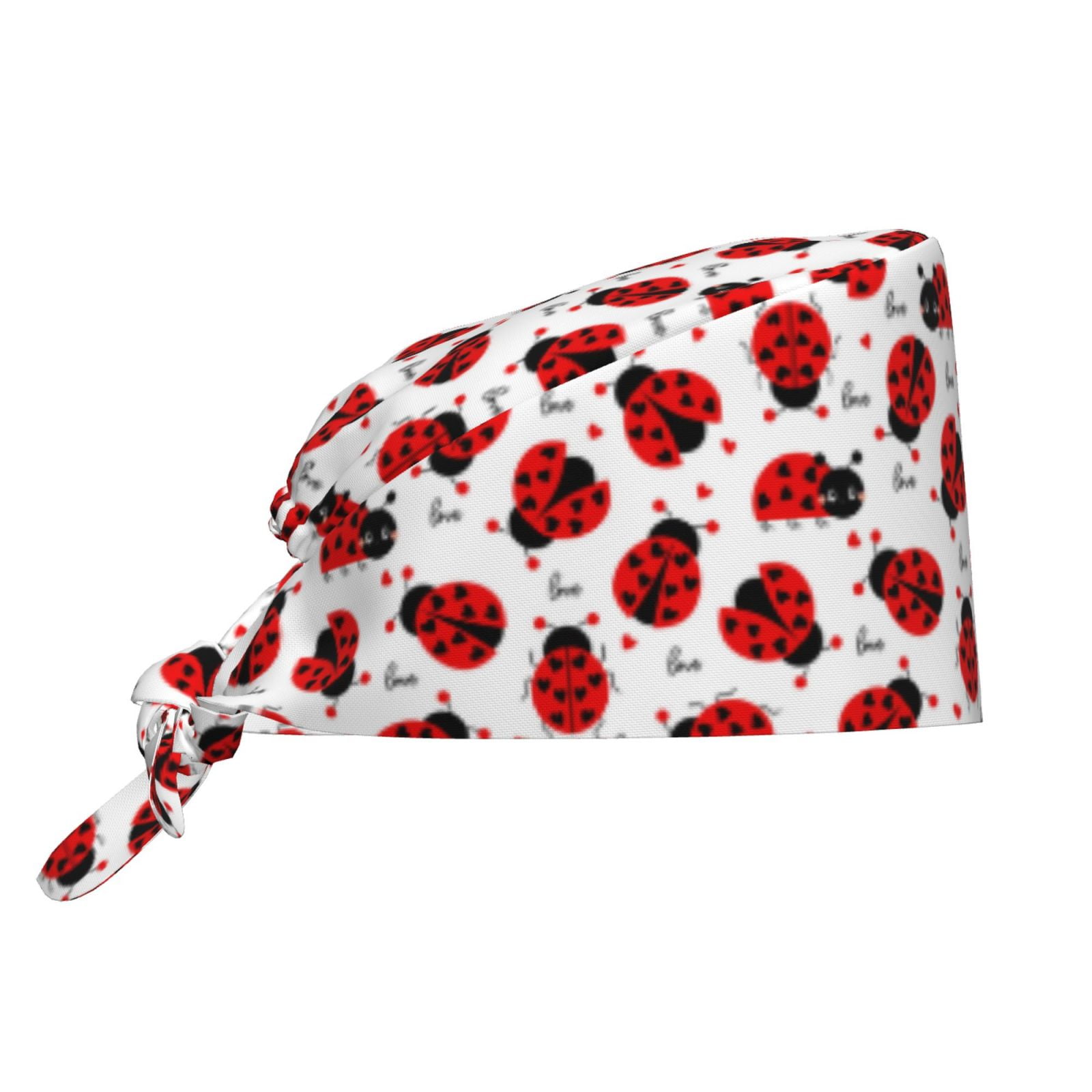 Easygdp Ladybug And Heart Men Women Adjustable Cap Working Hat Tie Back ...