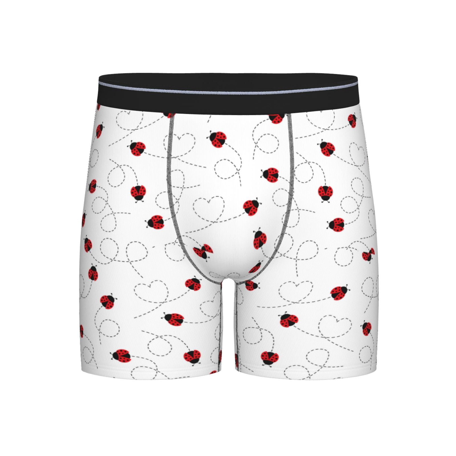 Easygdp Ladybugs Flying On Dotted Route Men's Boxer Briefs Men’s ...