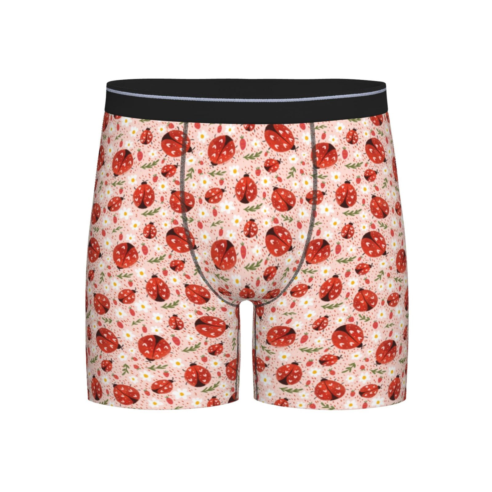 Easygdp Ladybugs With Heart Spots Men's Boxer Briefs Men’s Underwear ...