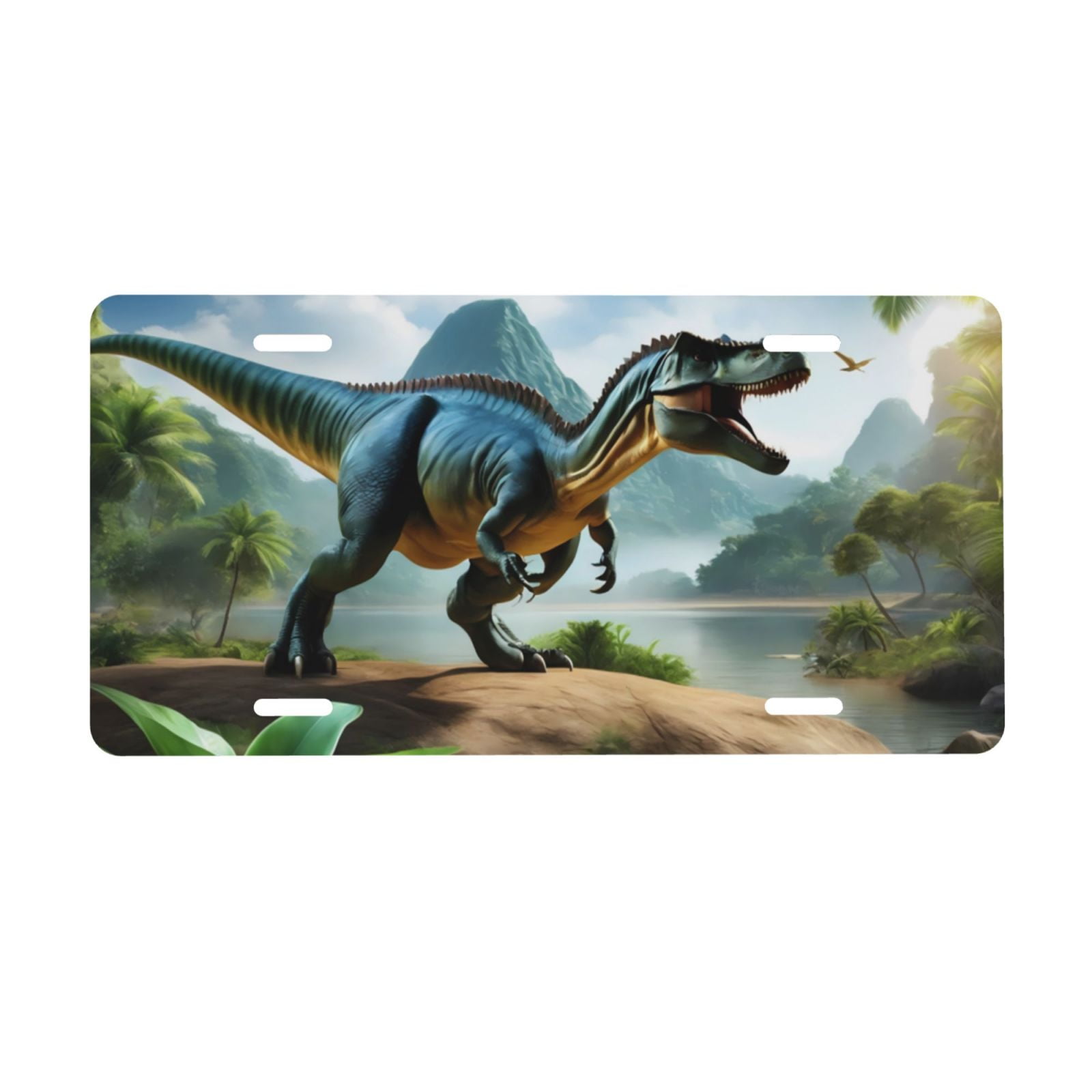 Easygdp Lake Forest Dinosaur A License Plate Car Front License Plate ...
