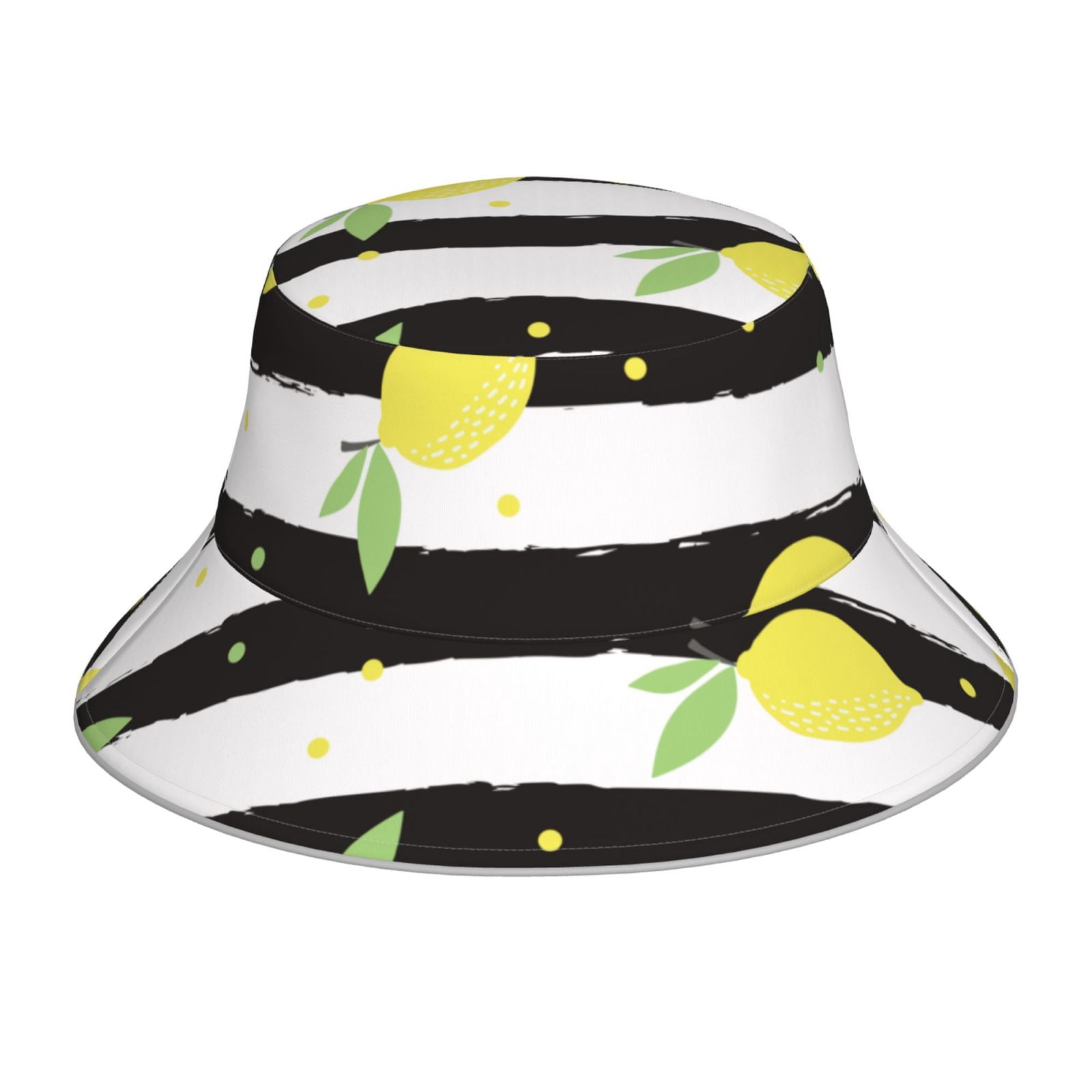 Easygdp Lemon Double-Sided Reflective Fisherman Hat for Outdoor and ...