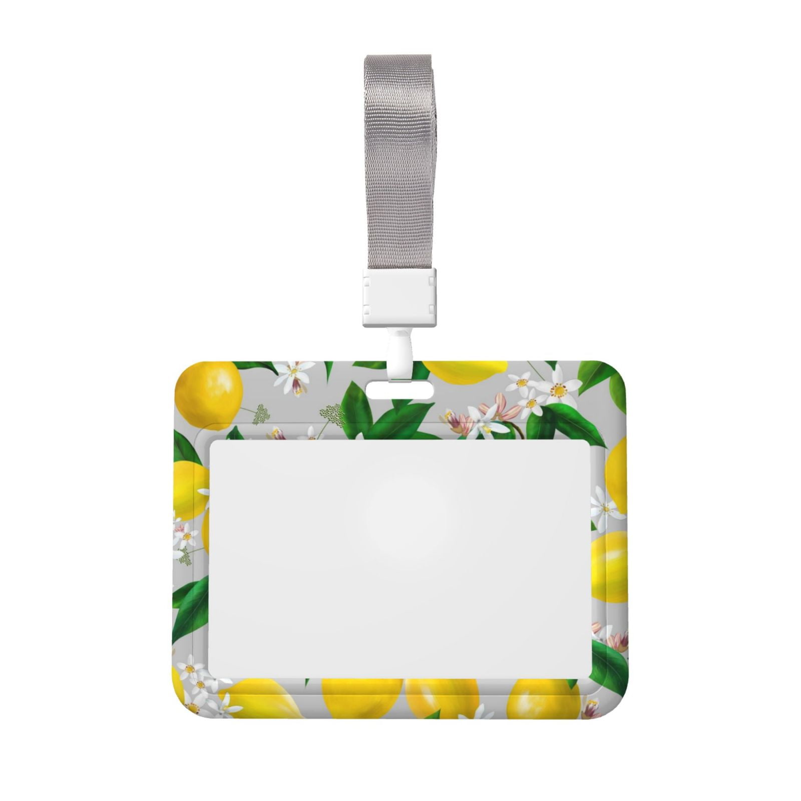 Easygdp Lemon Seamless Pattern Oil Painting Effect Card Badge Holder ...