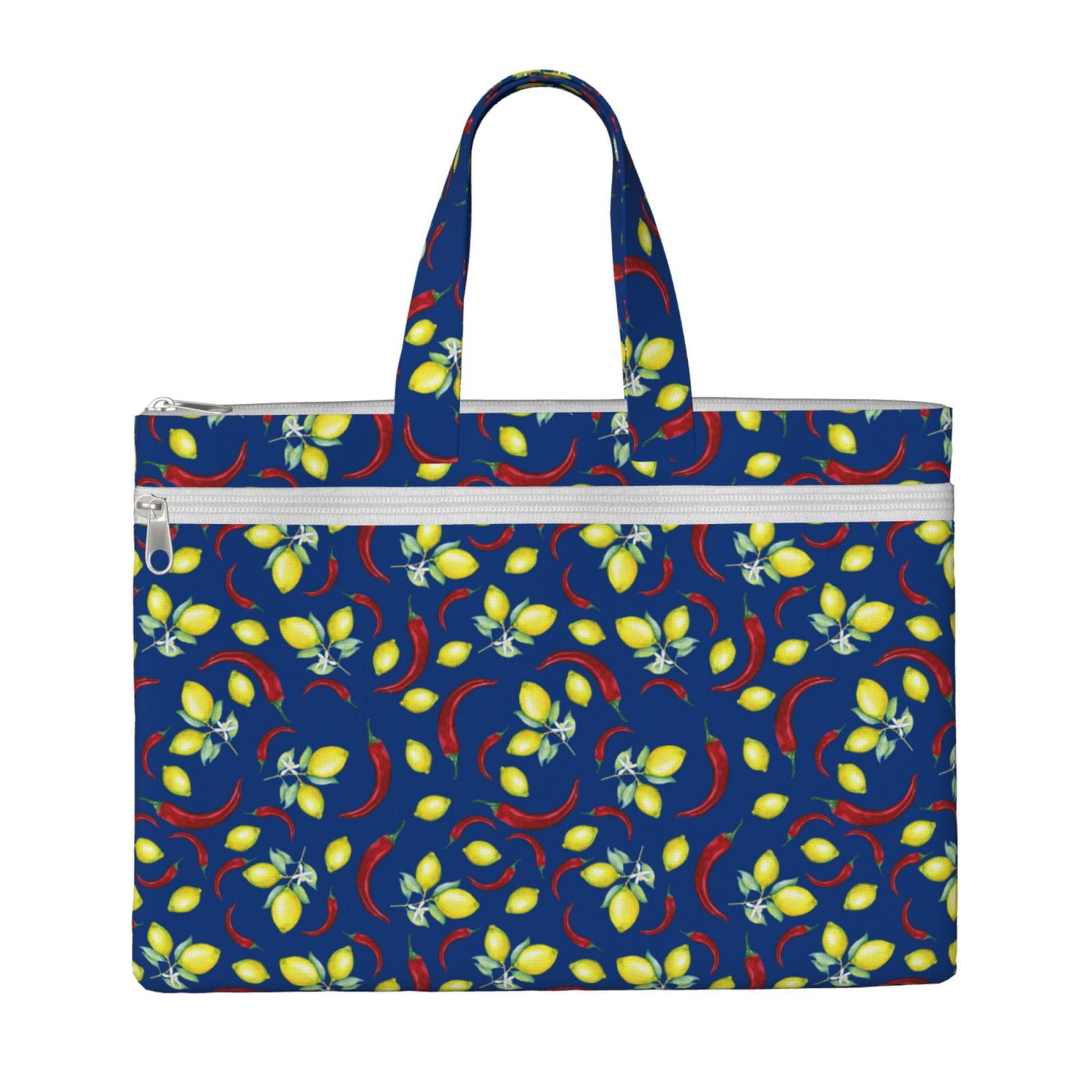 Easygdp Lemons And Chili Canvas Document Bag File Bag Handle Business ...