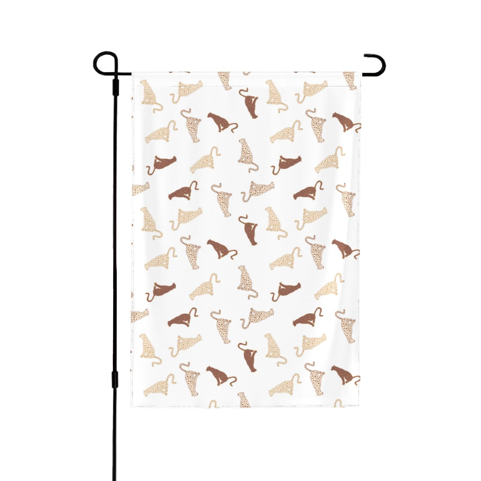 Easygdp Leopard Print Garden Flag Yard Flag Welcome Flag, Double-Sided ...