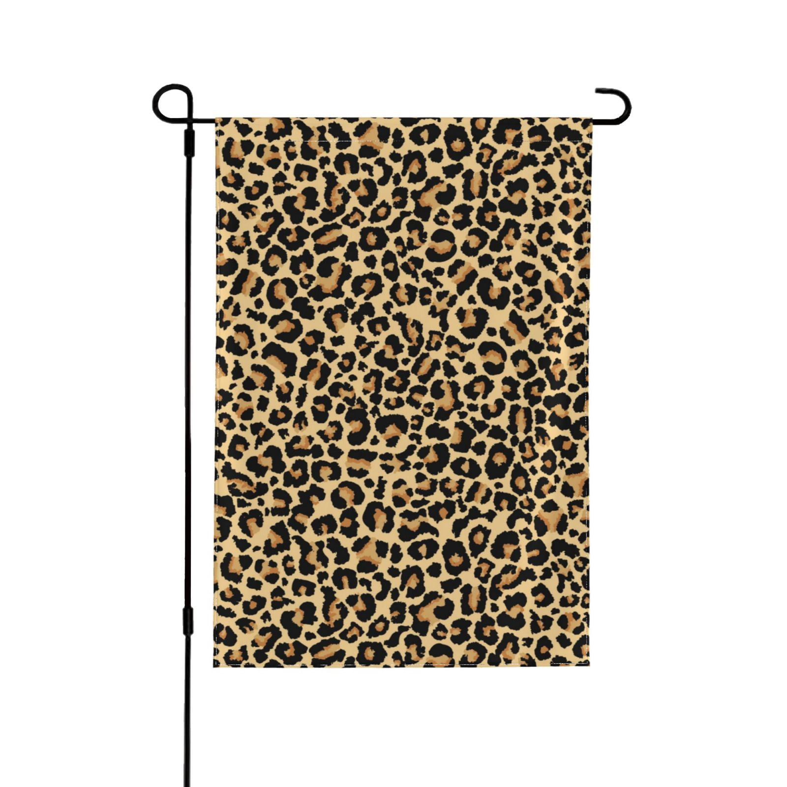 Easygdp Leopard Print Garden Flag Yard Flag Welcome Flag, Double-Sided ...