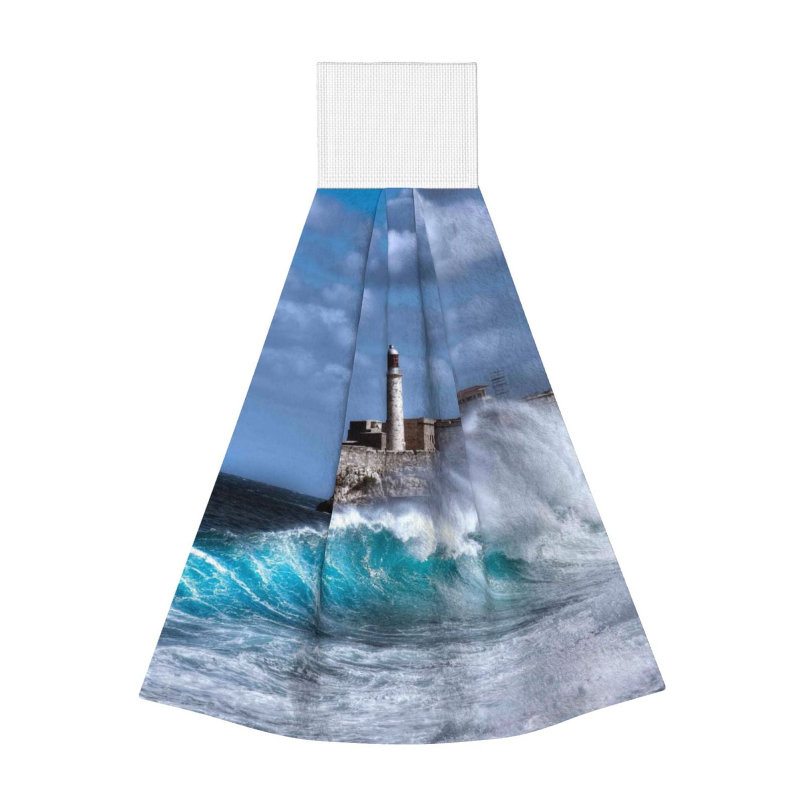 Easygdp Lighthouse in Havana Kitchen Hand Towels Hanging Tie Towels ...