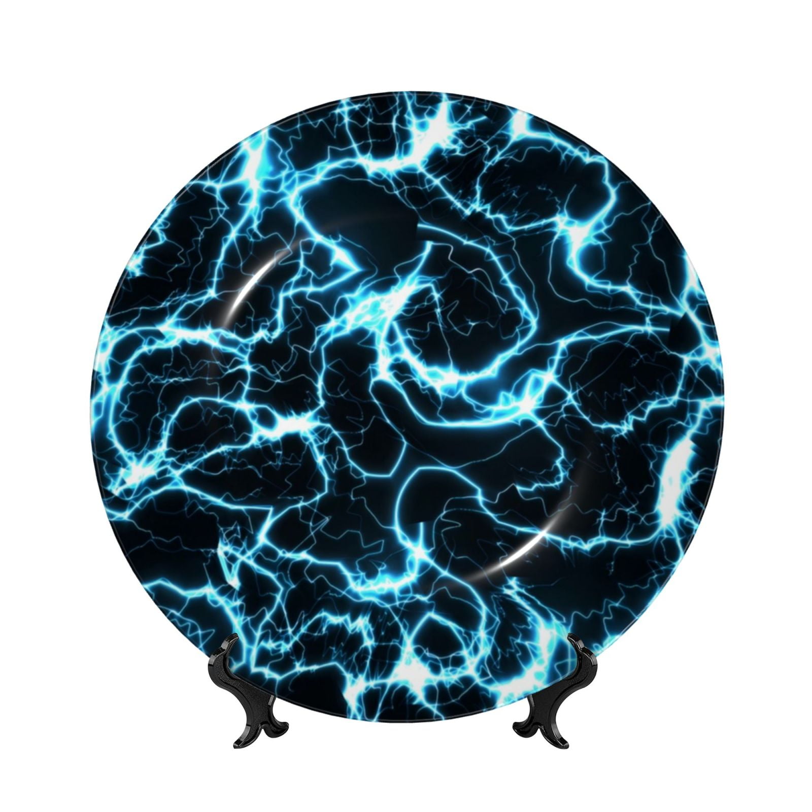 Easygdp Lightning Bone China Decorative Plate Ceramic Dinner Plates Art ...