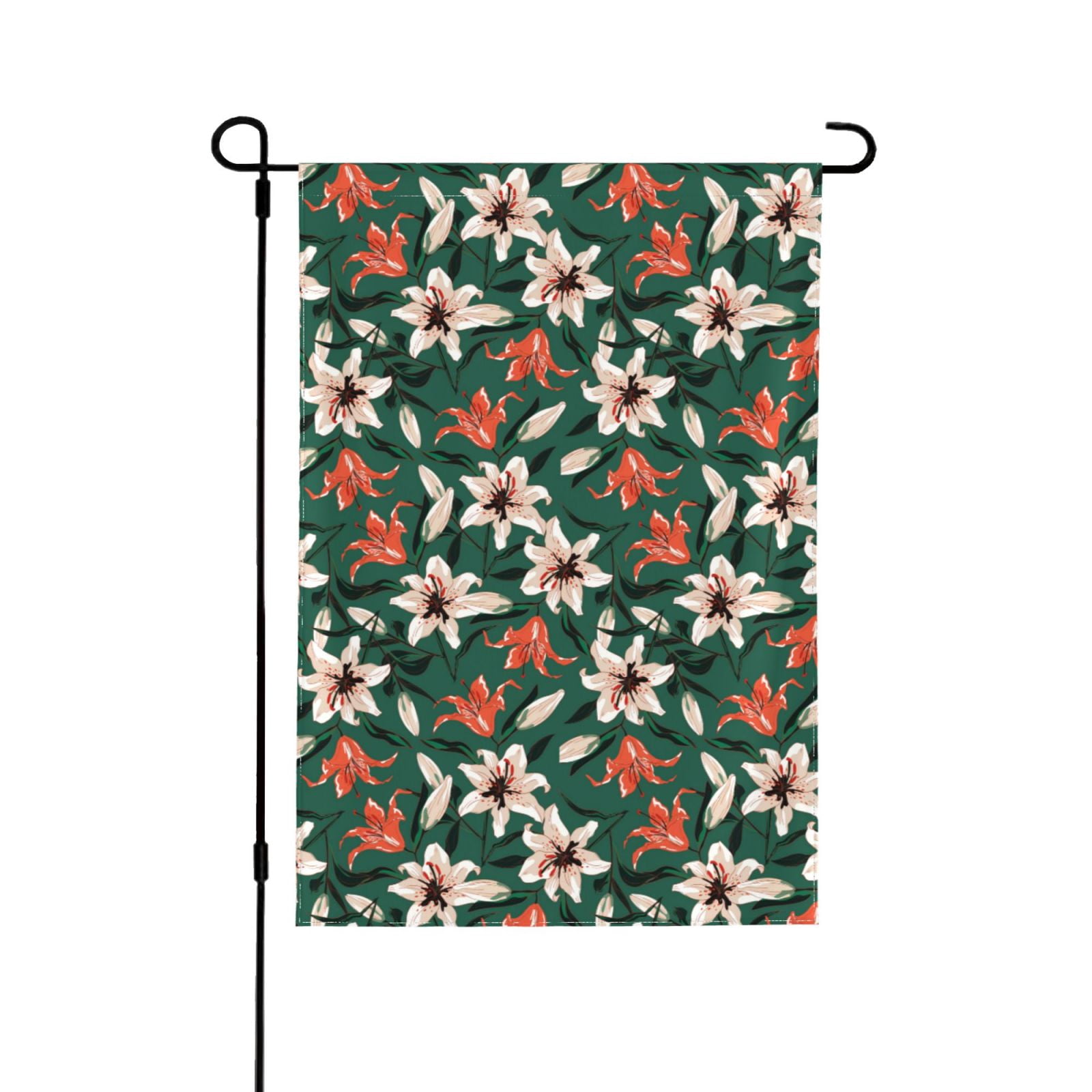 Easygdp Lilies Flowers Garden Flag Yard Flag Welcome Flag, Double-Sided ...
