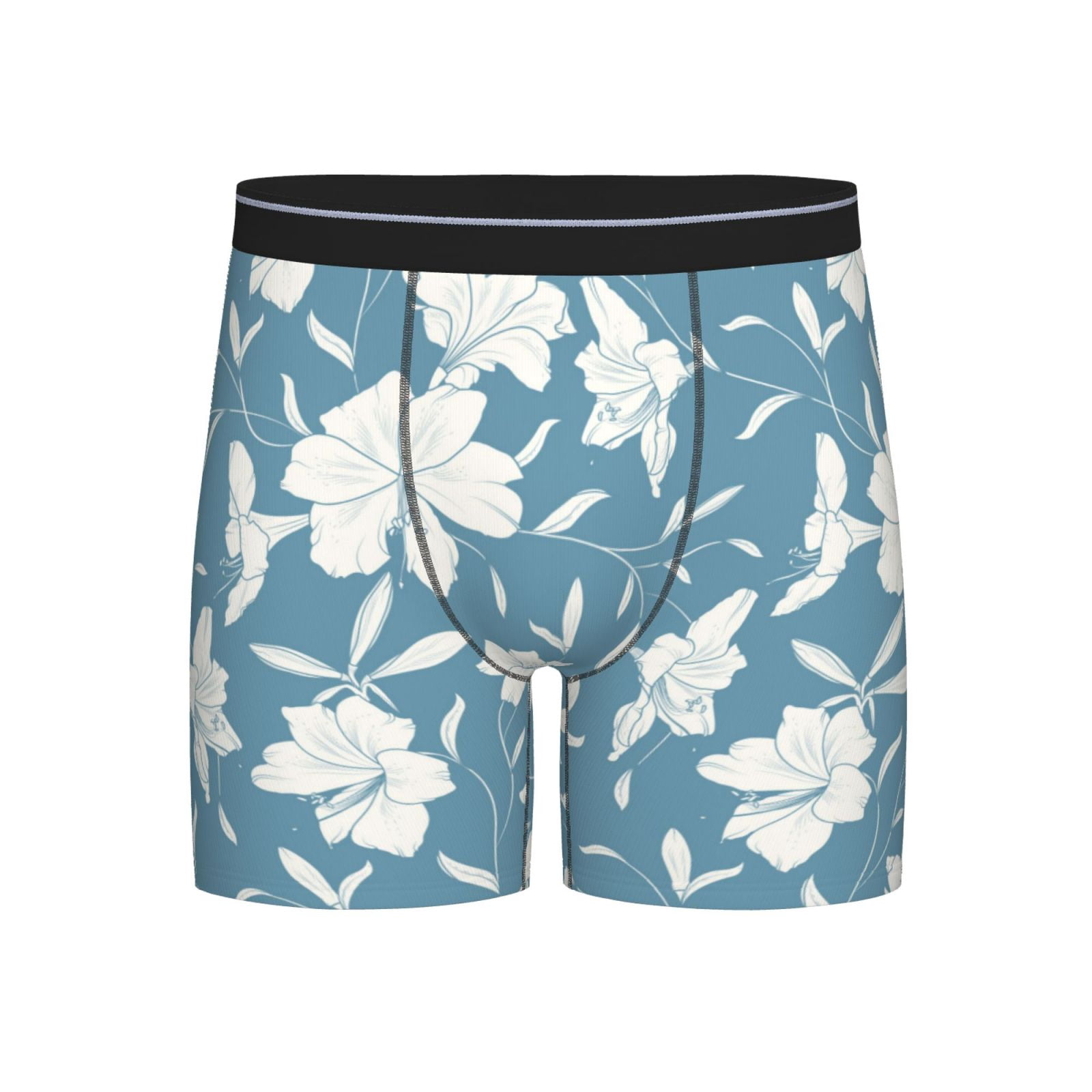 Easygdp Lilies Flowers Men's Boxer Briefs Men’s Underwear Boxer Briefs ...