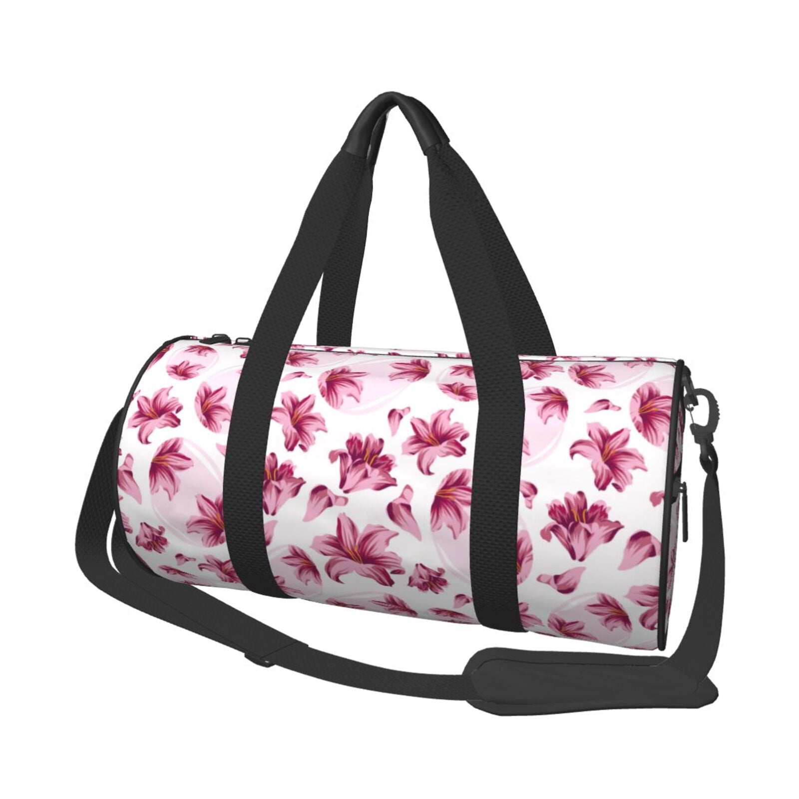 Easygdp Lilies Flowers Travel Duffle Bag,Carry on Bag Travel Bags Gym ...